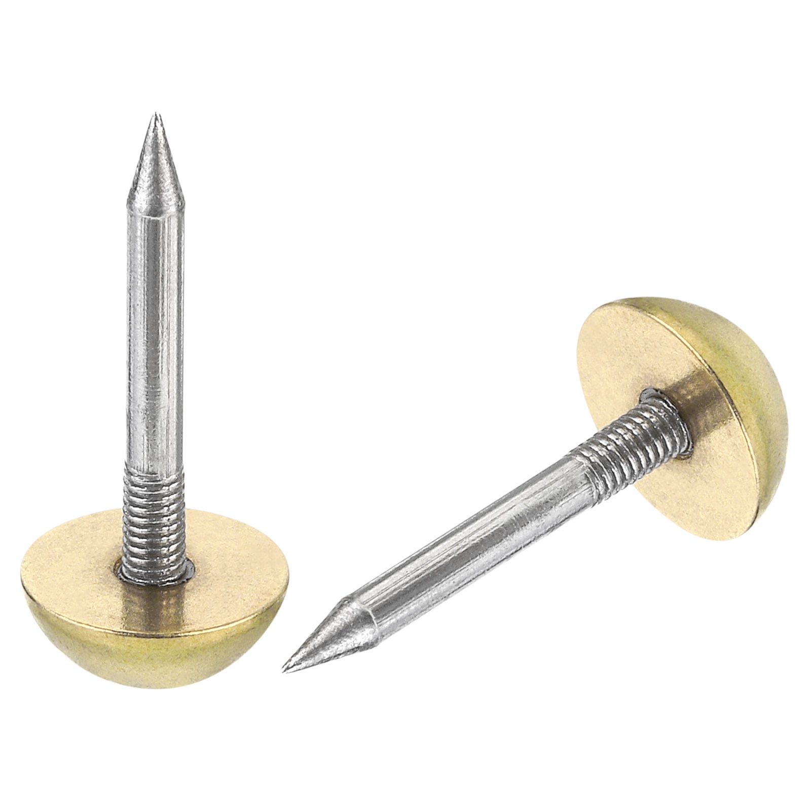 Uxcell Solid Brass Tacks, 12 mm Retro Upholstery Nails Tack for ...