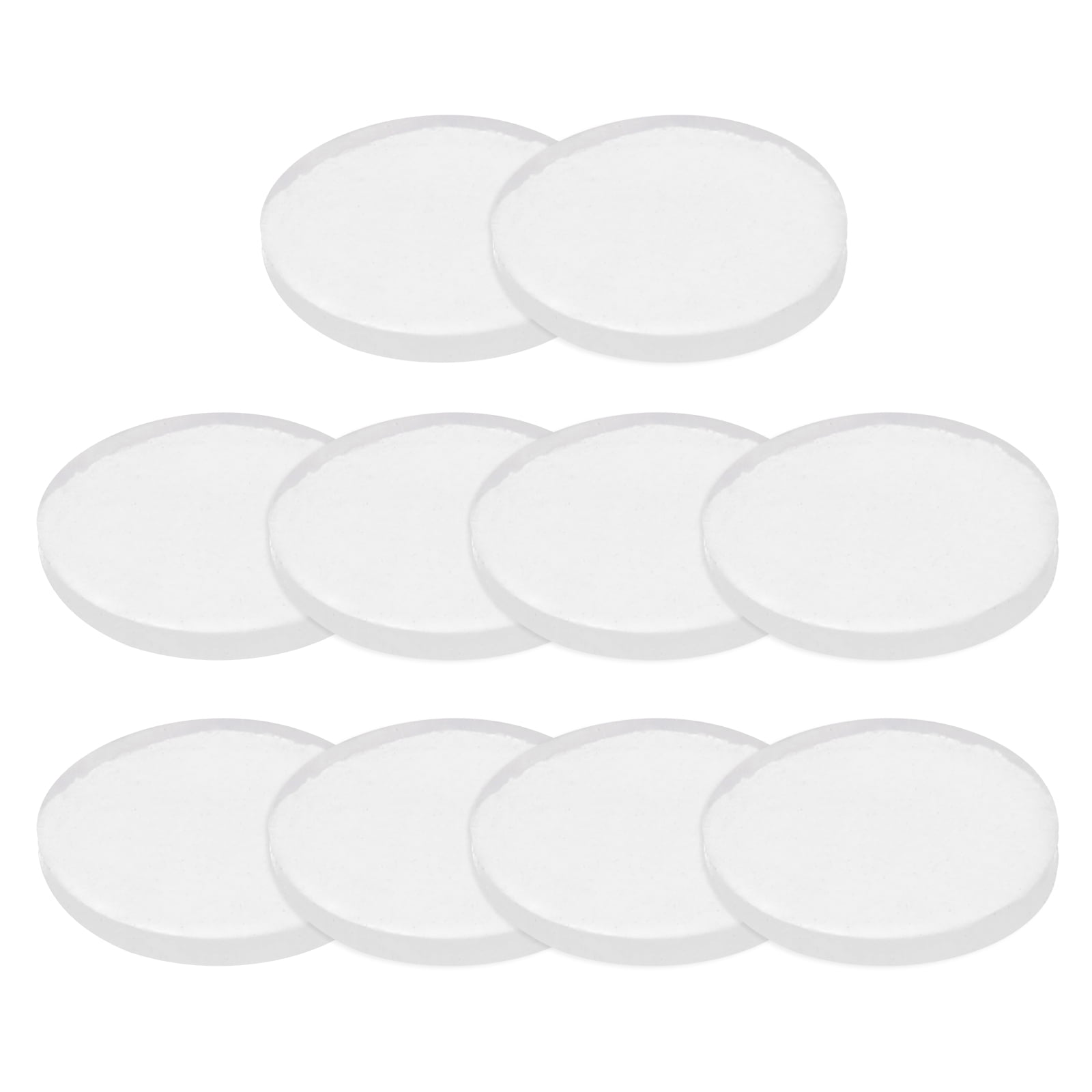 Uxcell Solid Round Silicone Rubber Sheet, 10 Pcs 10mm OD x 1mm Thick ...