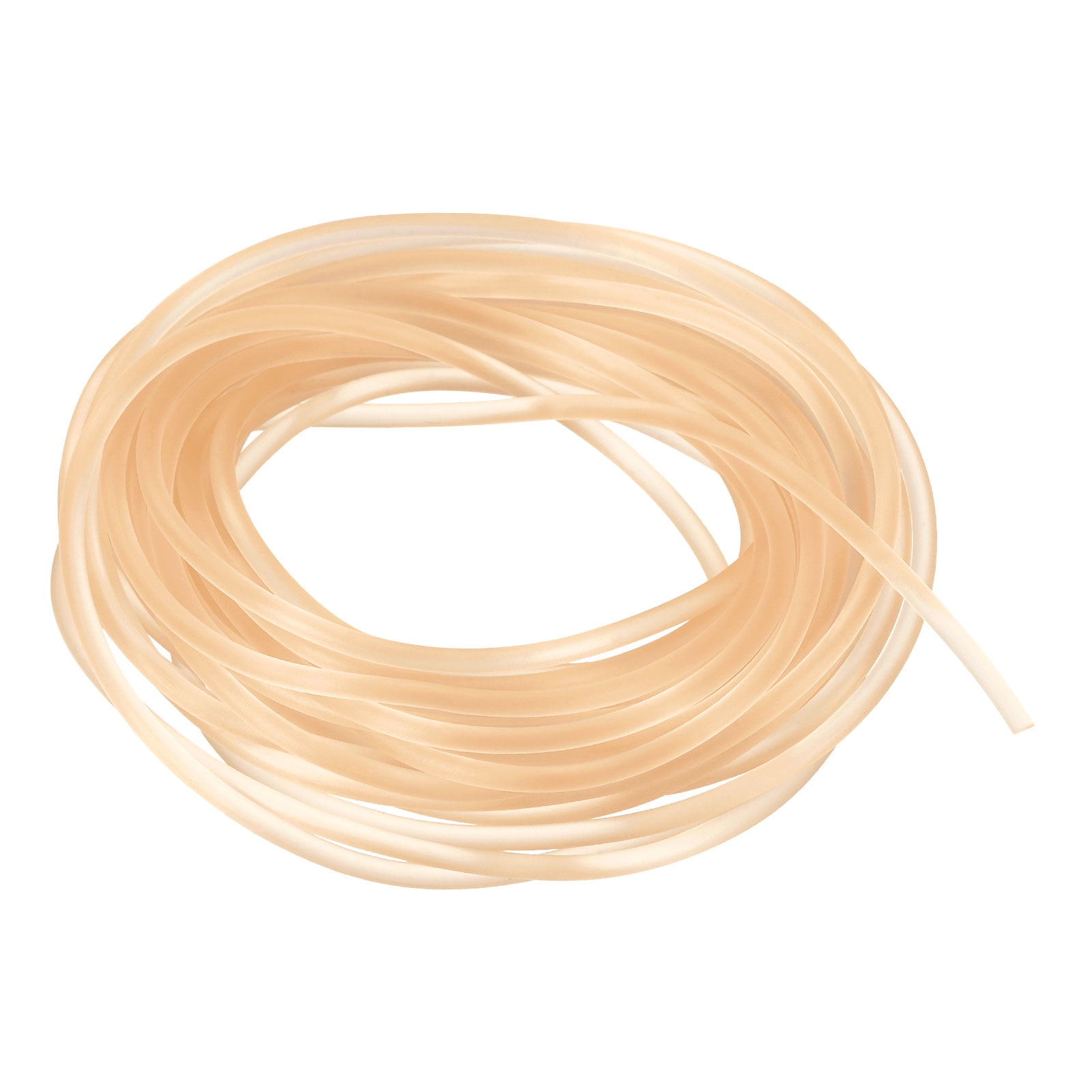 Uxcell Solid Rubber Cord Tubing 16ft 2mm Dia Orange Rubber Tube for DIY ...