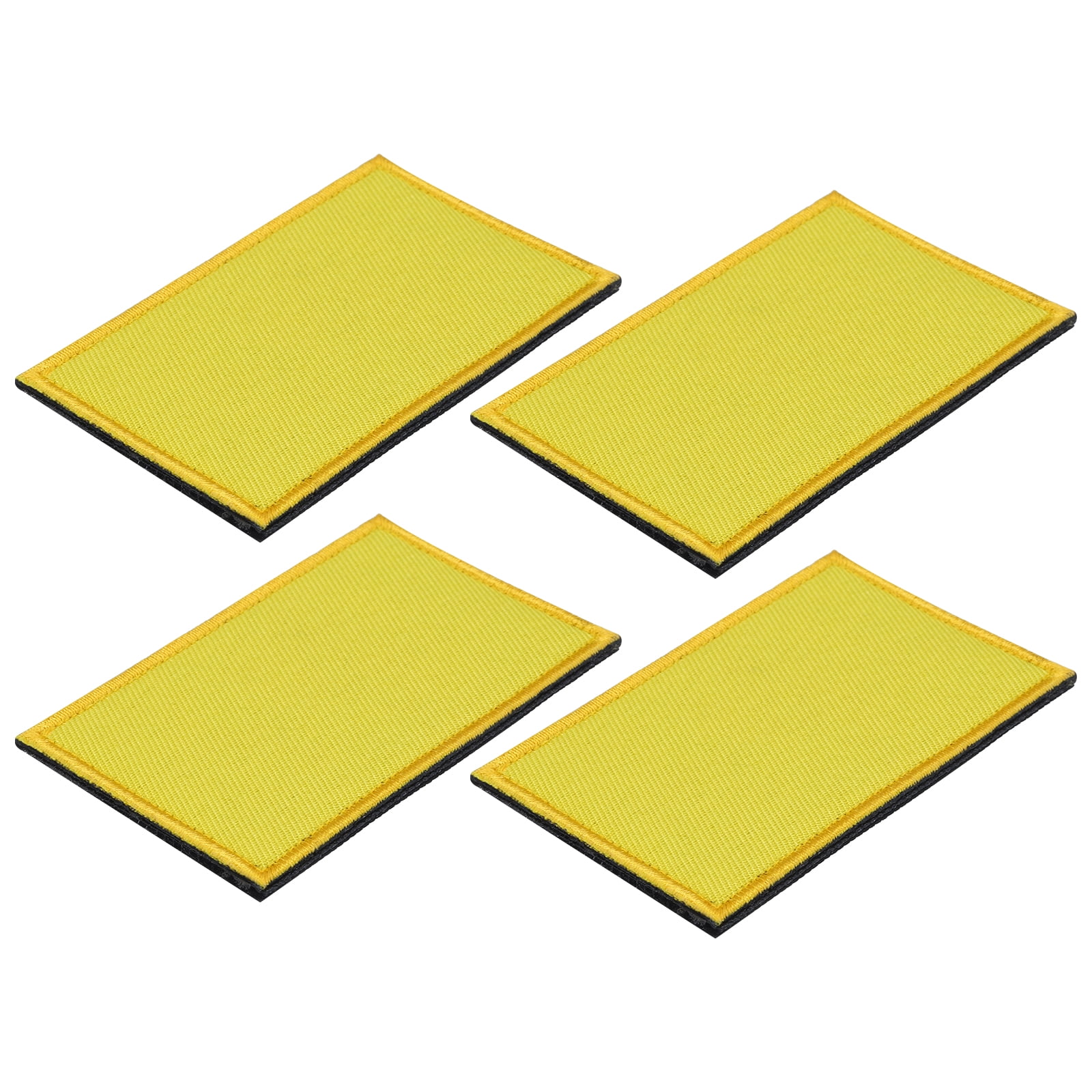 Uxcell Solid Yellow Flag Patch Flags Embroidered Patches 3.15x1.97 Inch ...