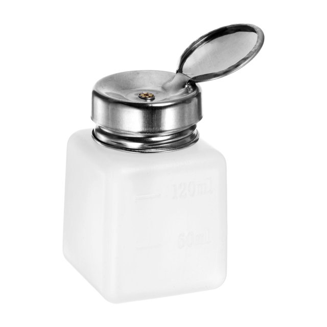 Uxcell Solvent Alcohol Dispenser 120ml(4oz) Push Down Liquid Dispenser ...