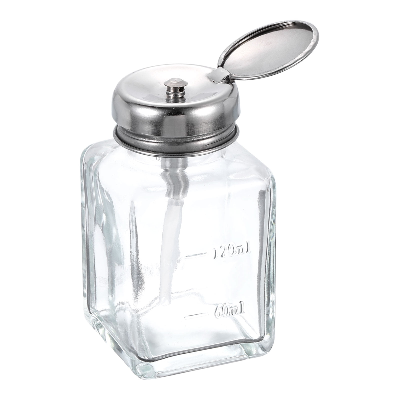 Uxcell Solvent Alcohol Dispensers 120ml Push Down Liquid Bottle ...