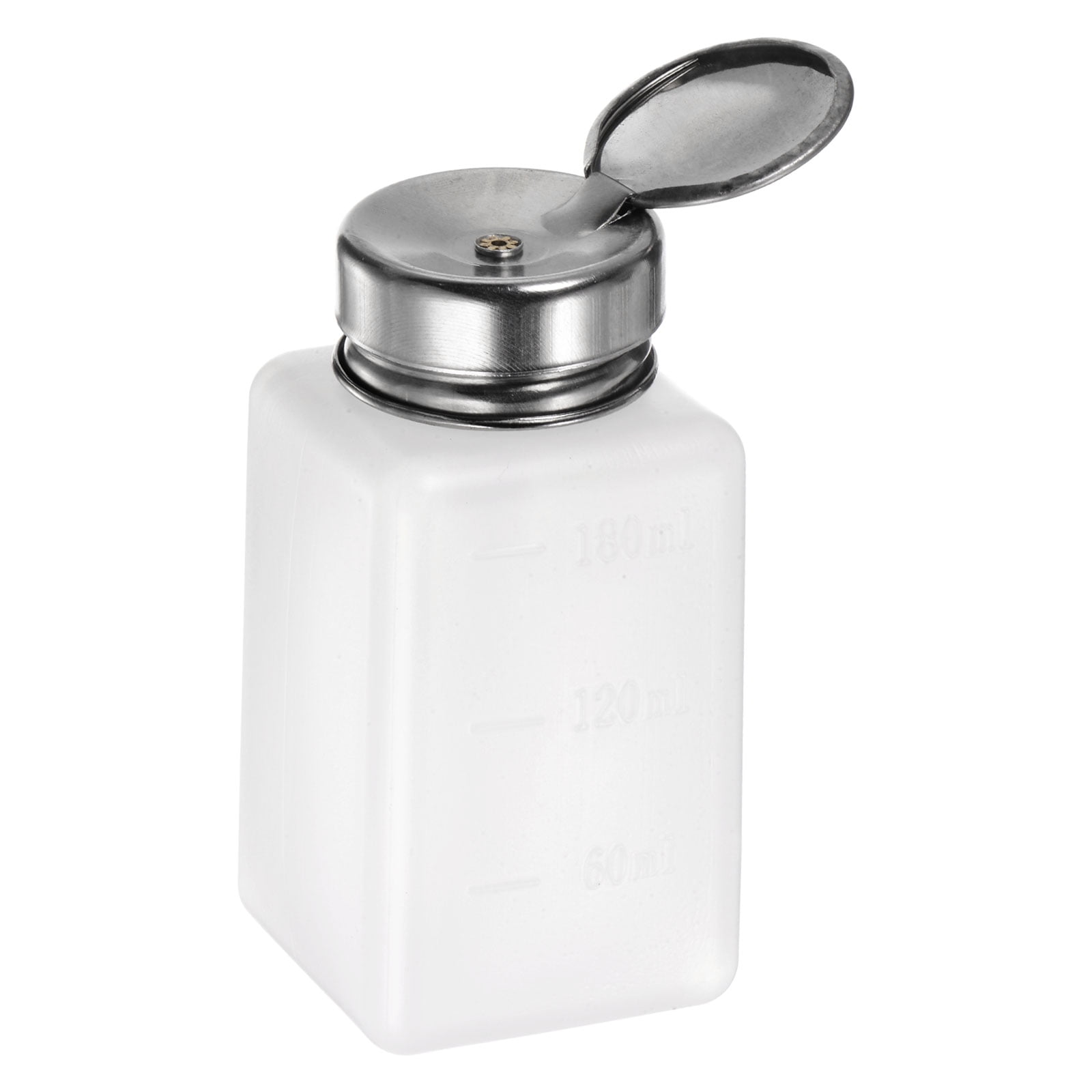 Uxcell Solvent Alcohol Dispensers 180ml(6oz) Push Down Liquid Dispenser Pump w Stainless Steel ...