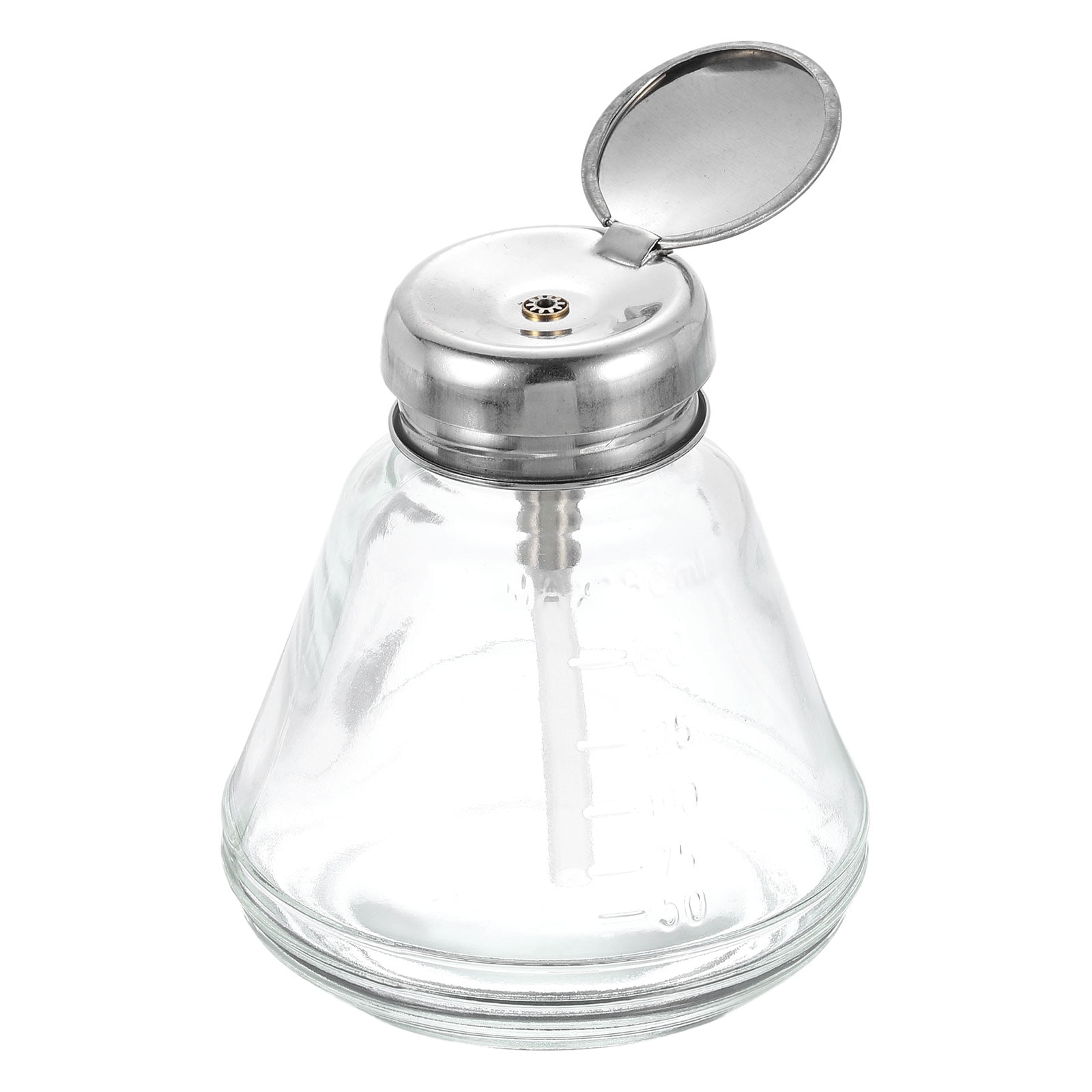 Uxcell Solvent Alcohol Dispensers 180ml Conical Push Down Liquid Bottle Plastic Tube Copper Core ...