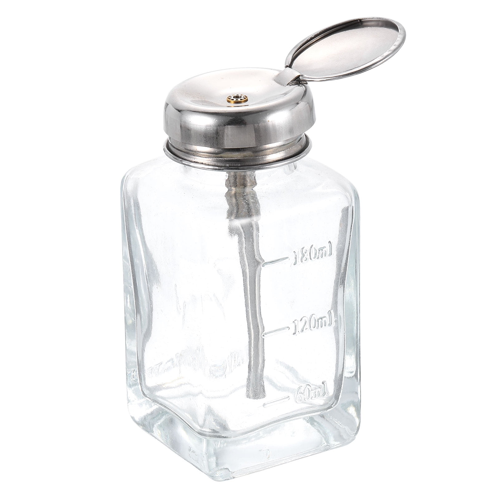 Uxcell Solvent Alcohol Dispensers 180ml Conical Push Down Liquid Bottle ...