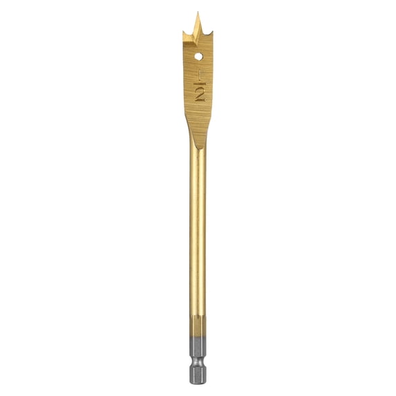 Uxcell Spade Drill Bit 1/2" Paddle Flat Bits for Woodworking Fiberglass ...