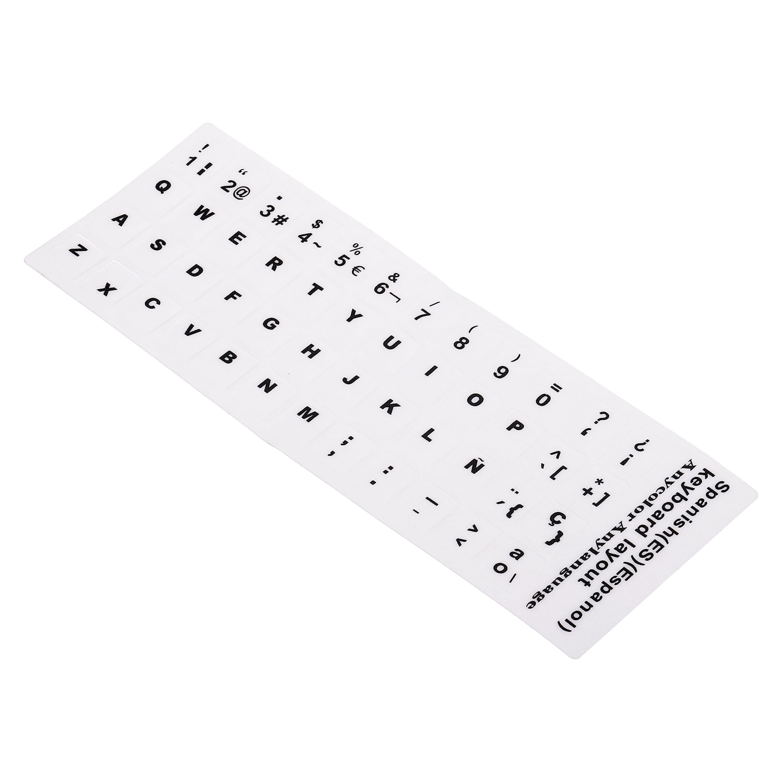 Uxcell Spanish Keyboards Layout Stickers Computer Replacement Cover ...