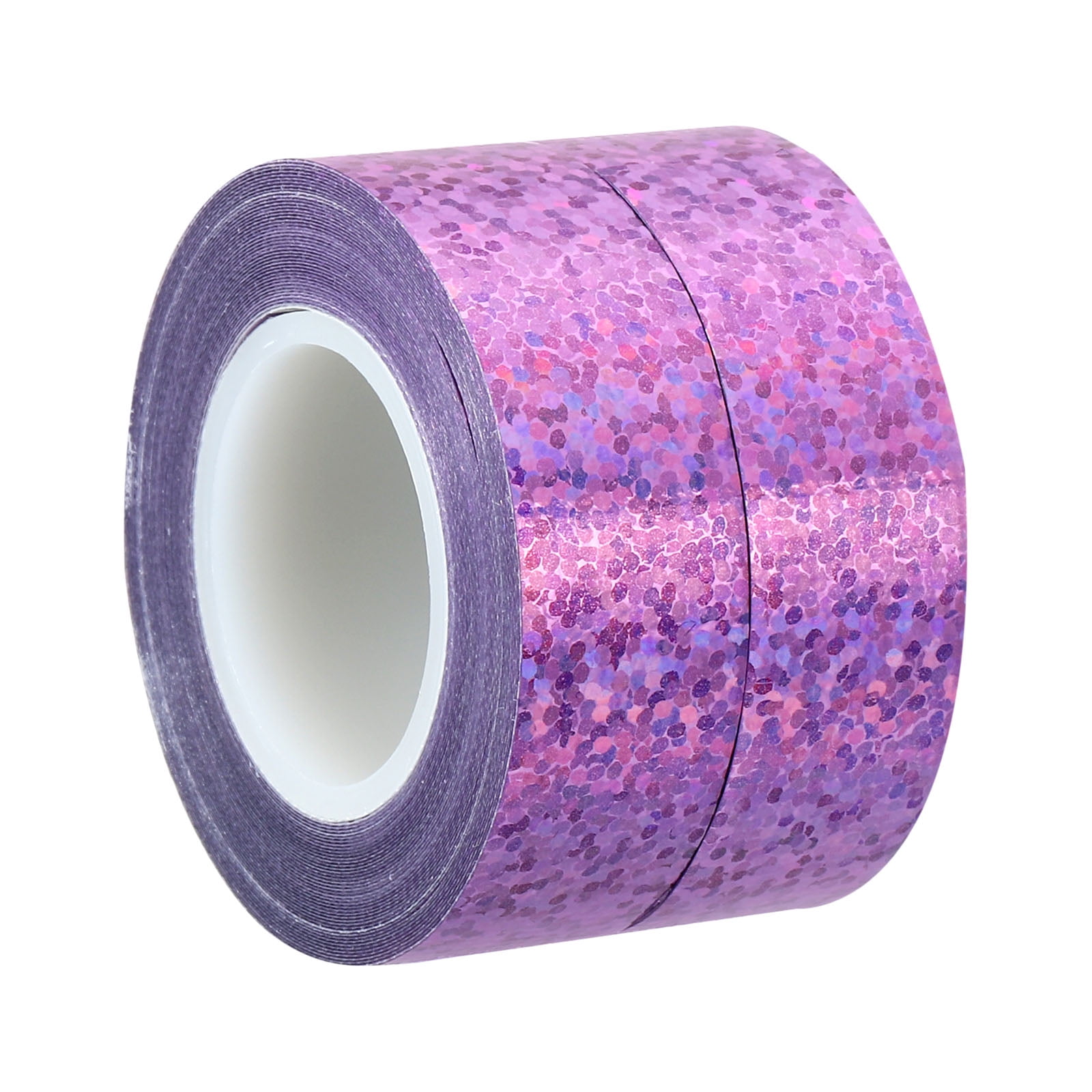 Uxcell Sparkle Glitter Tape 15mm x 5m, 2 Pack Art Prism Tapes Self ...