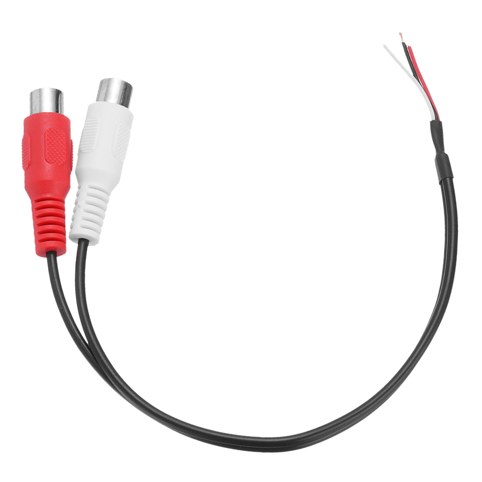 Uxcell Speaker RCA Female Plug Jack to Bare Wire Open End Cable Adapter ...