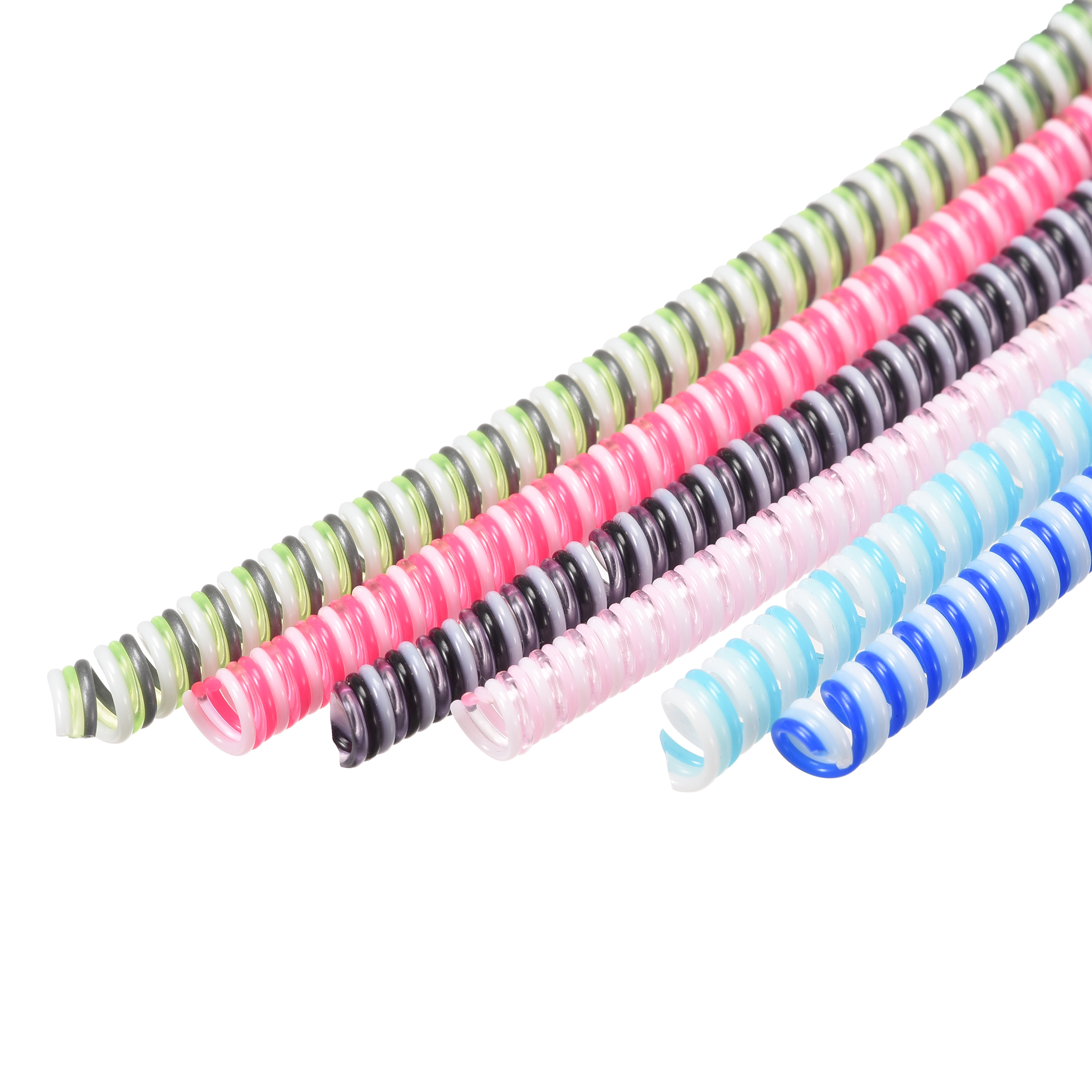 Uxcell Spiral Cable Protector for USB Cord Sleeve 4.6 Feet Each, Dark ...