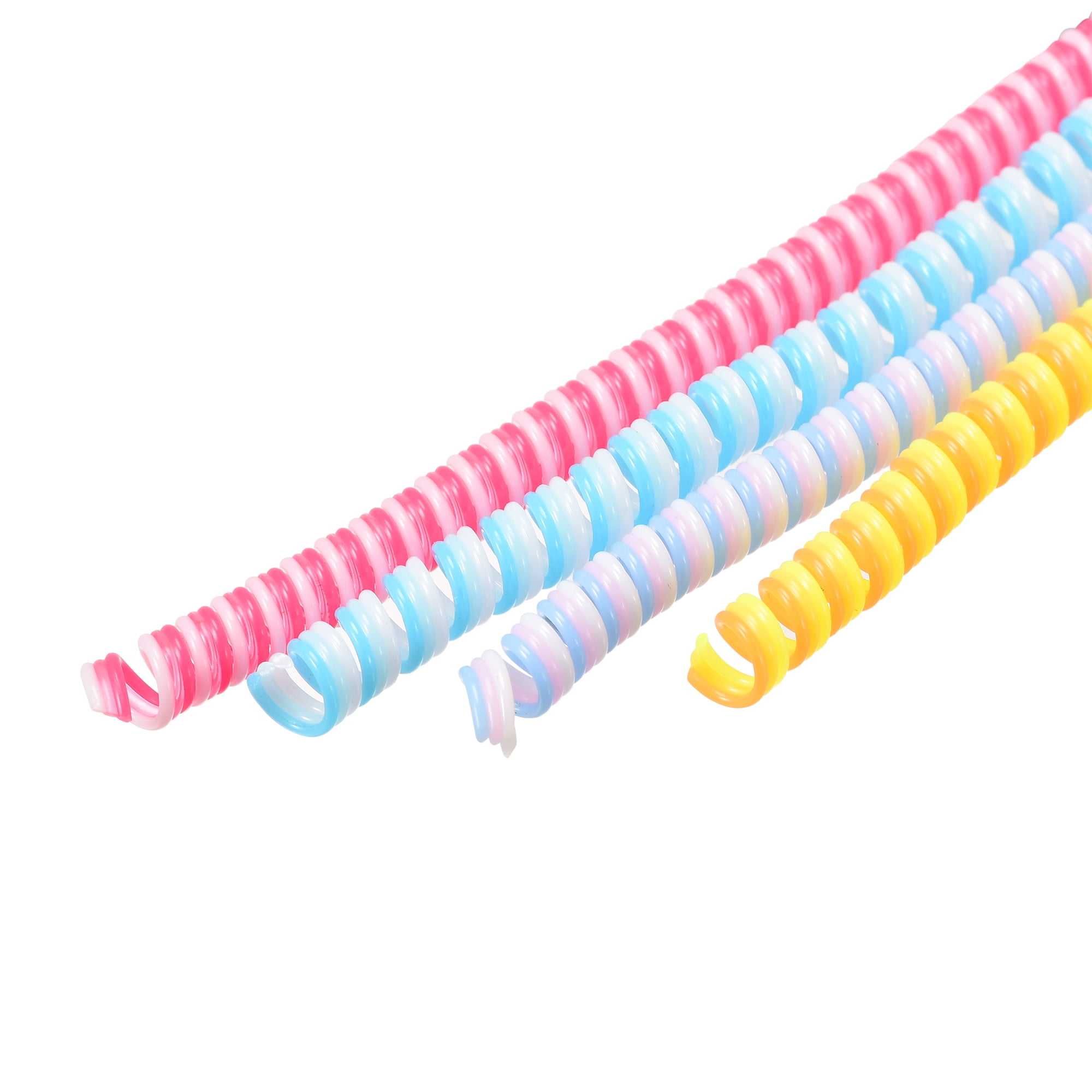 Uxcell Spiral Cable Protector for USB Cord Sleeve 4.6 Feet Each, Red ...