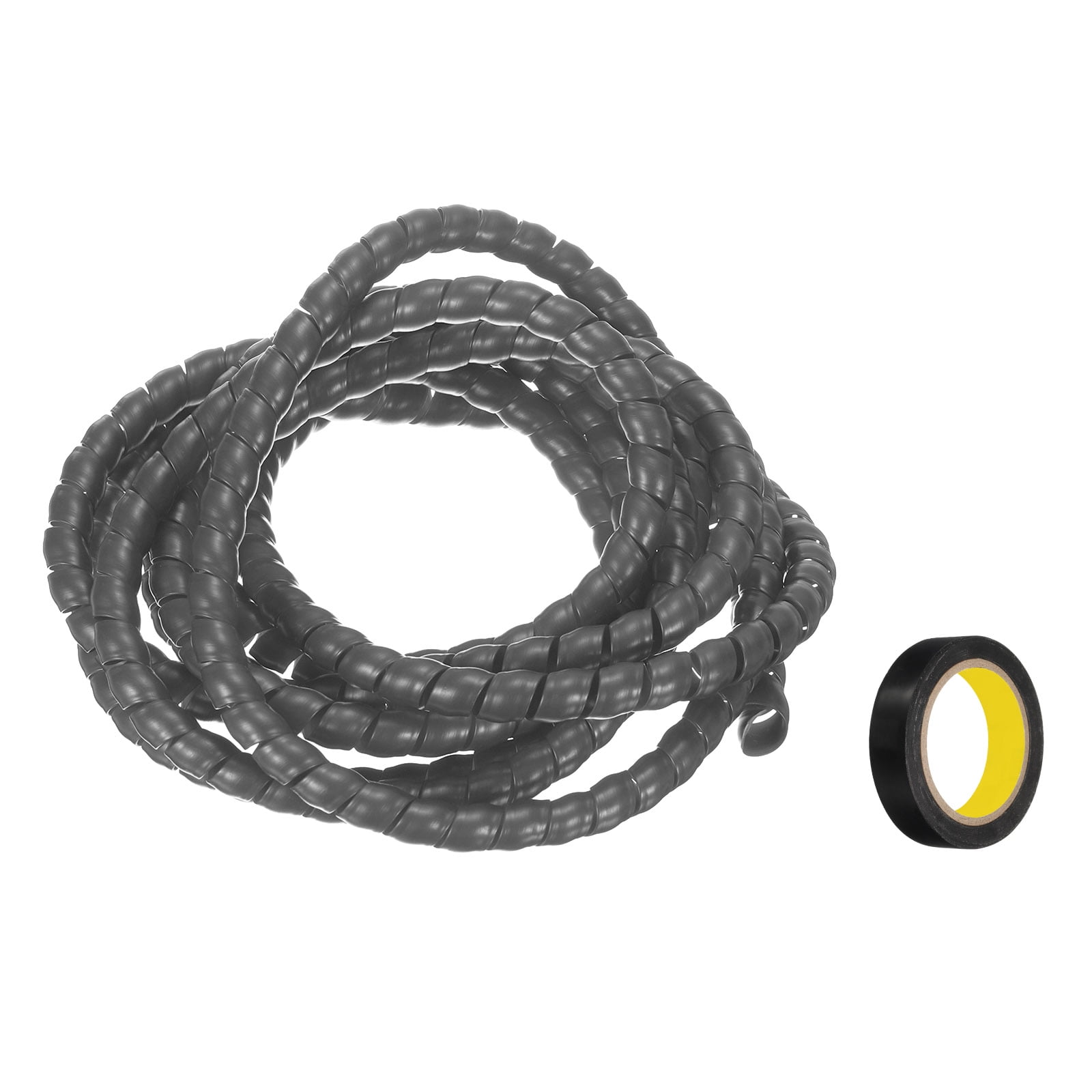 Uxcell Spiral Cable Wrap 9.8ft 8mm Cable Management Sleeve PP ...