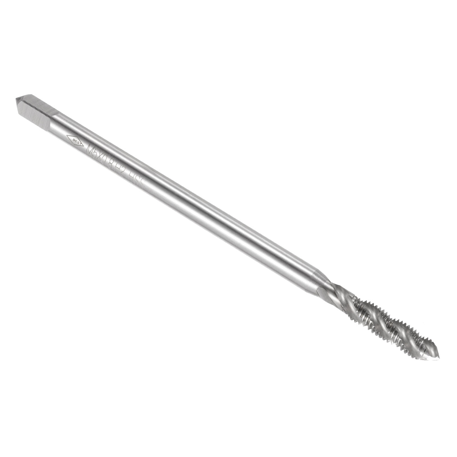 Uxcell Spiral Flute Thread Tap, Metric M5 x 0.8 H2 100mm (4") Extra ...