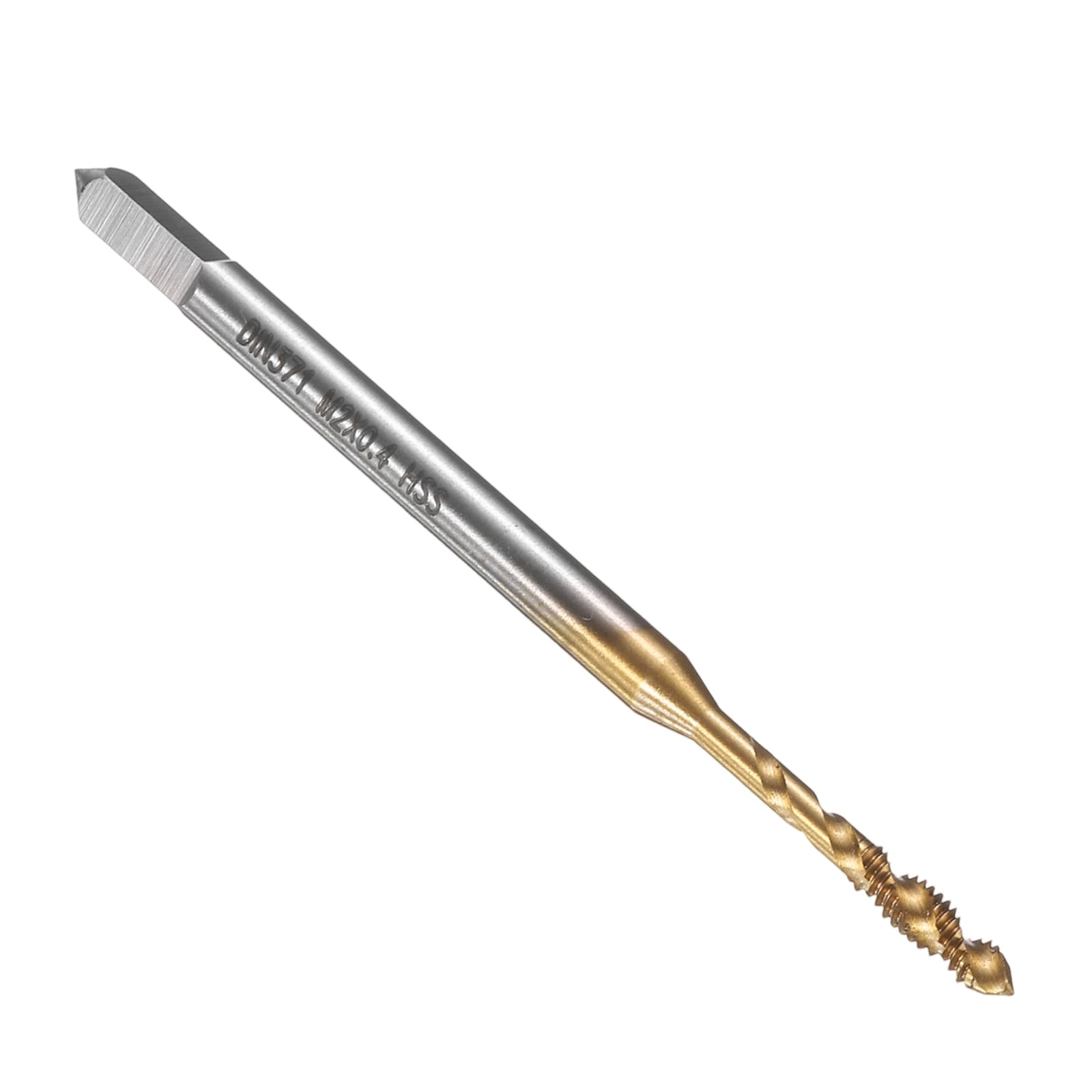 Uxcell Spiral Flute Thread Taps M2 x 0.4 H2 Metric Machine Threading ...