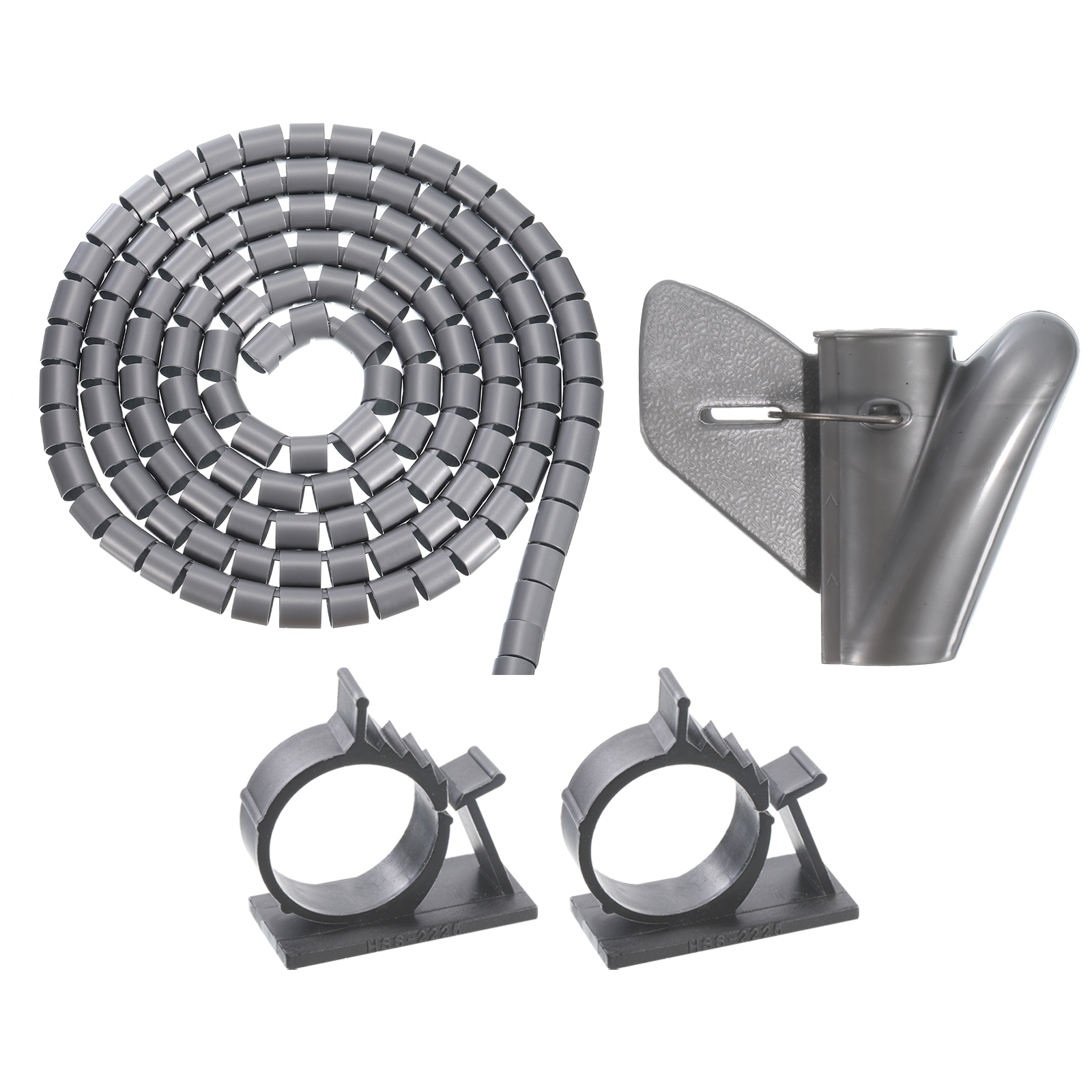 Uxcell Spiral Winding Cable Management 1.5M/4.9ft 22mm Cord Organizer ...