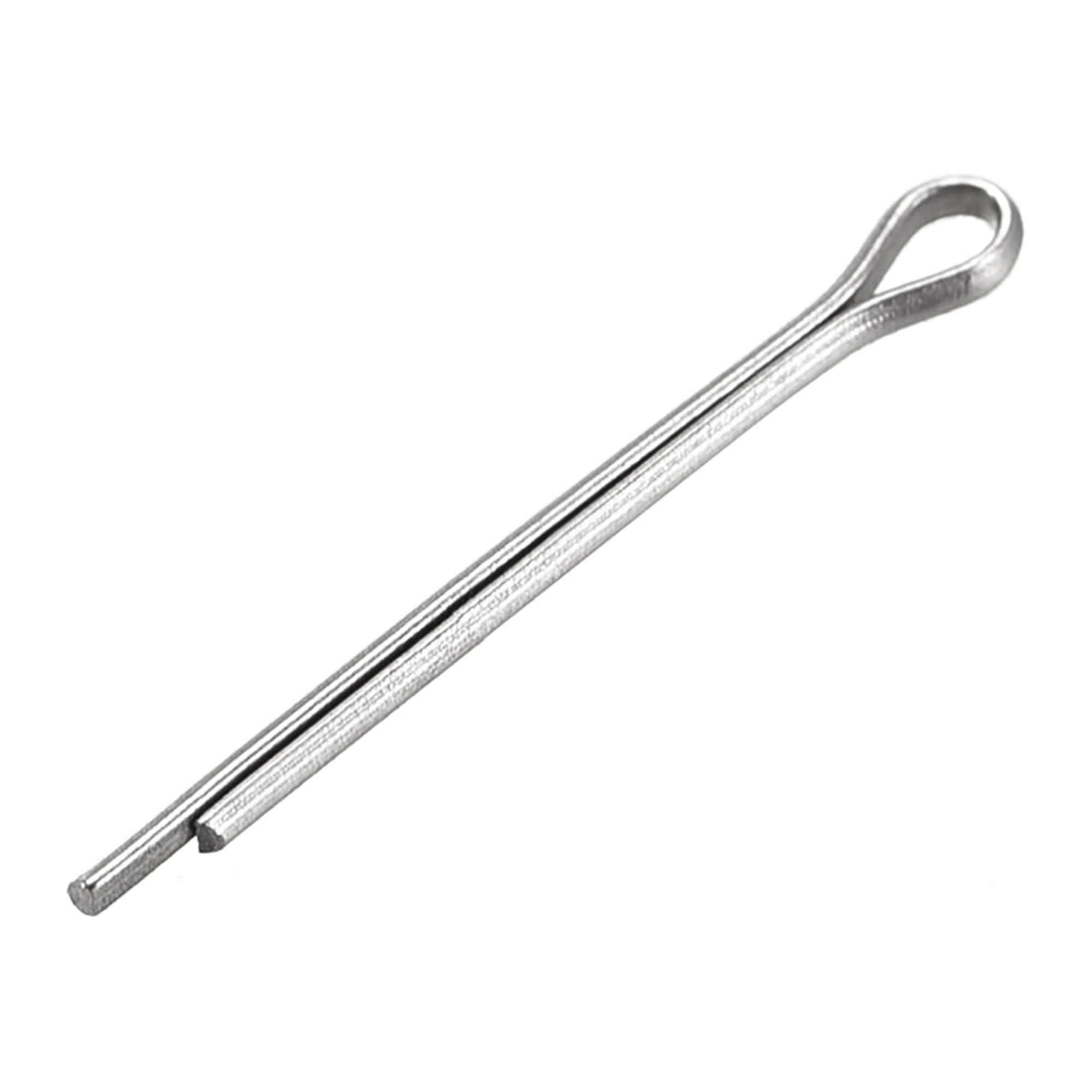 Uxcell Split Cotter Pin -1mm x 12mm 304 Stainless Steel 2-Prongs Silver ...