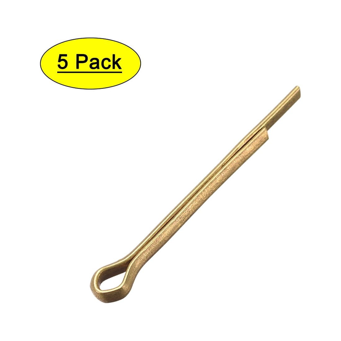 Uxcell Split Cotter Pin - 2.5mm x 25mm (3/32 inch x 63/64 inch) Solid ...
