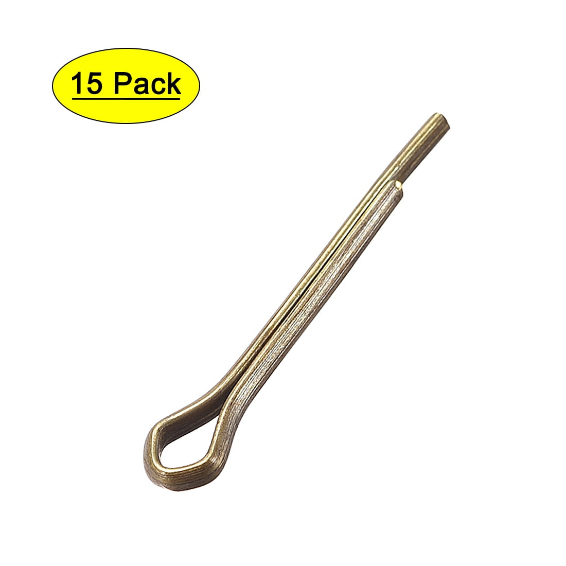 Uxcell Split Cotter Pin - 2mm x 16mm (5/64 inch x 5/8 inch) Solid Brass ...