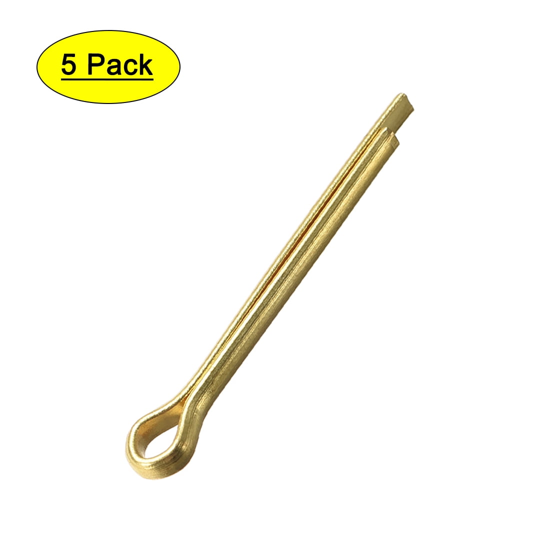 Uxcell Split Cotter Pin - 4mm x 40mm (5/32 inch x 1 37/64 inch) Solid ...