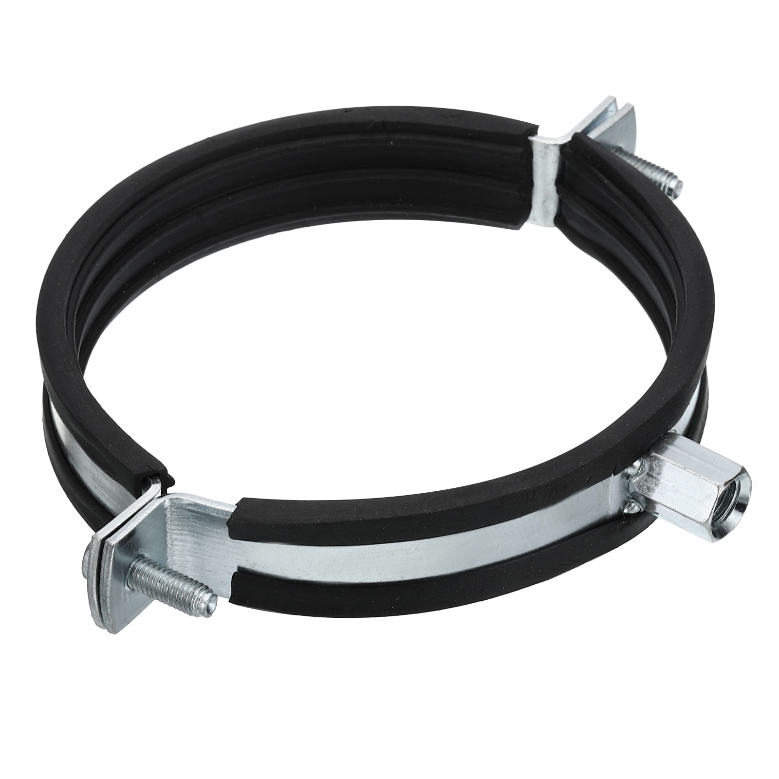 Uxcell Split Ring Pipe Hanger, 4"(100mm) Zinc Plated Iron Wall Ceiling ...