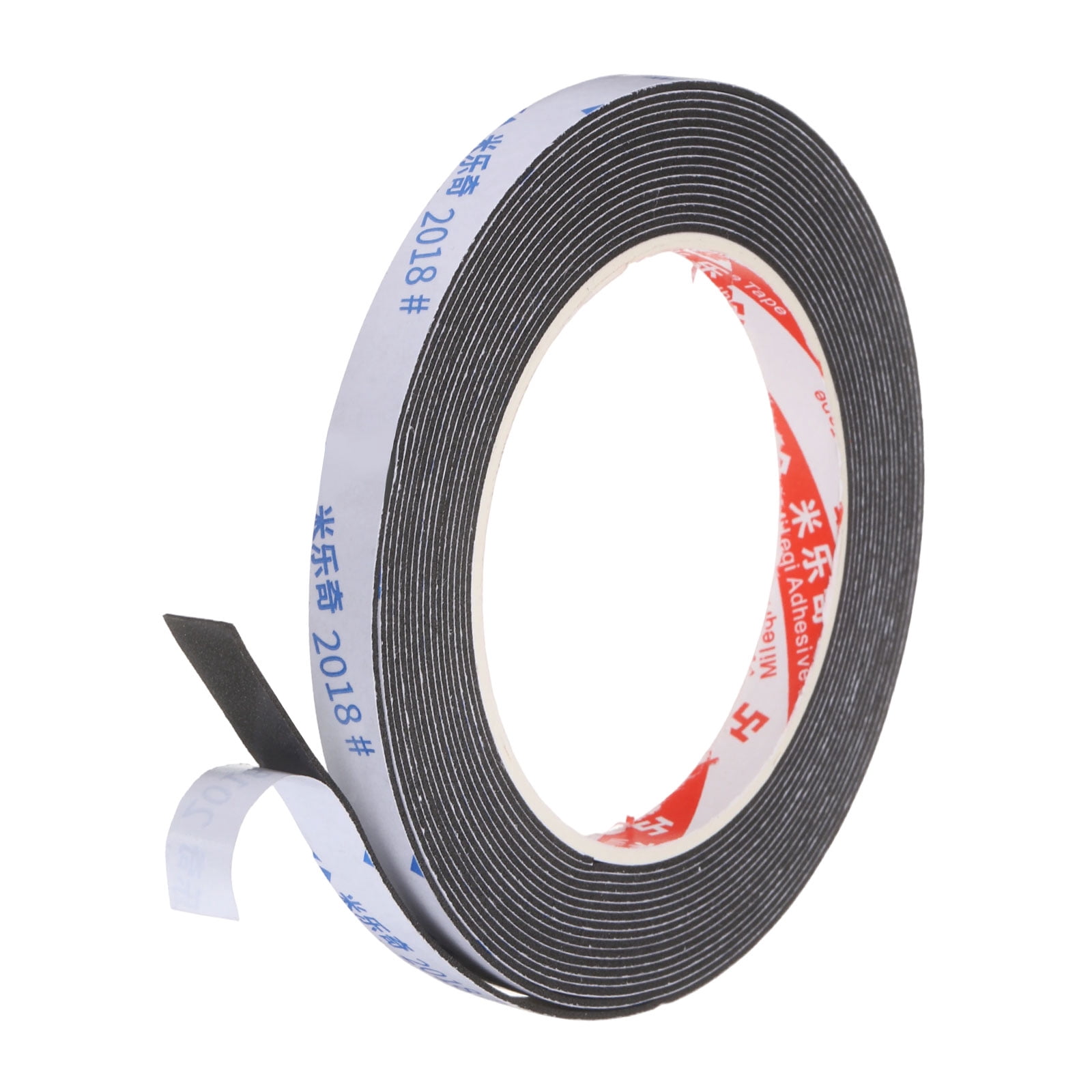 Uxcell Sponge Rubber Foam Tape, 3/8" W x 5/64" t x 16.4ft l Self ...