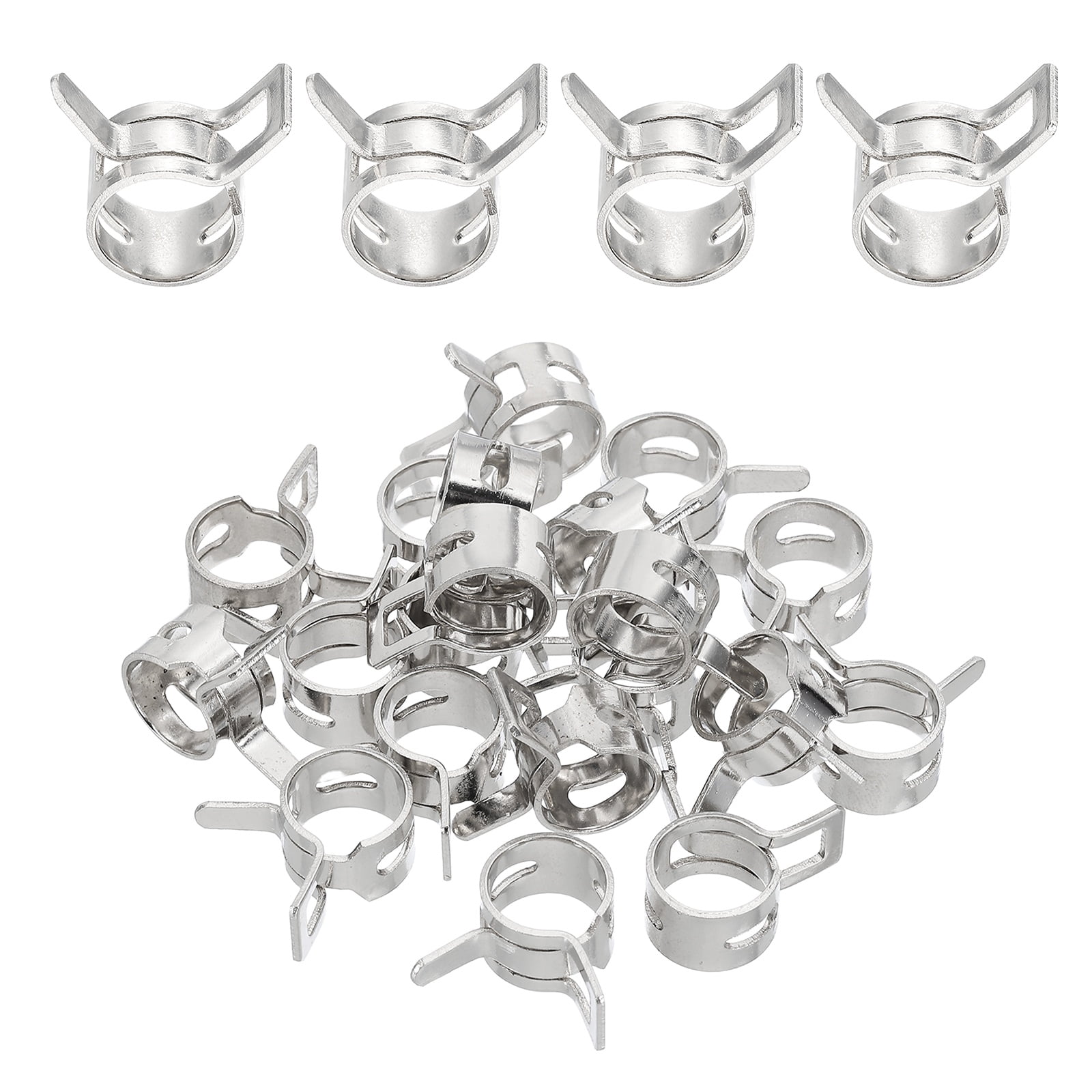 Uxcell Spring Band Hose Clamps, Manganese Steel Spring Clip Pipe for ...
