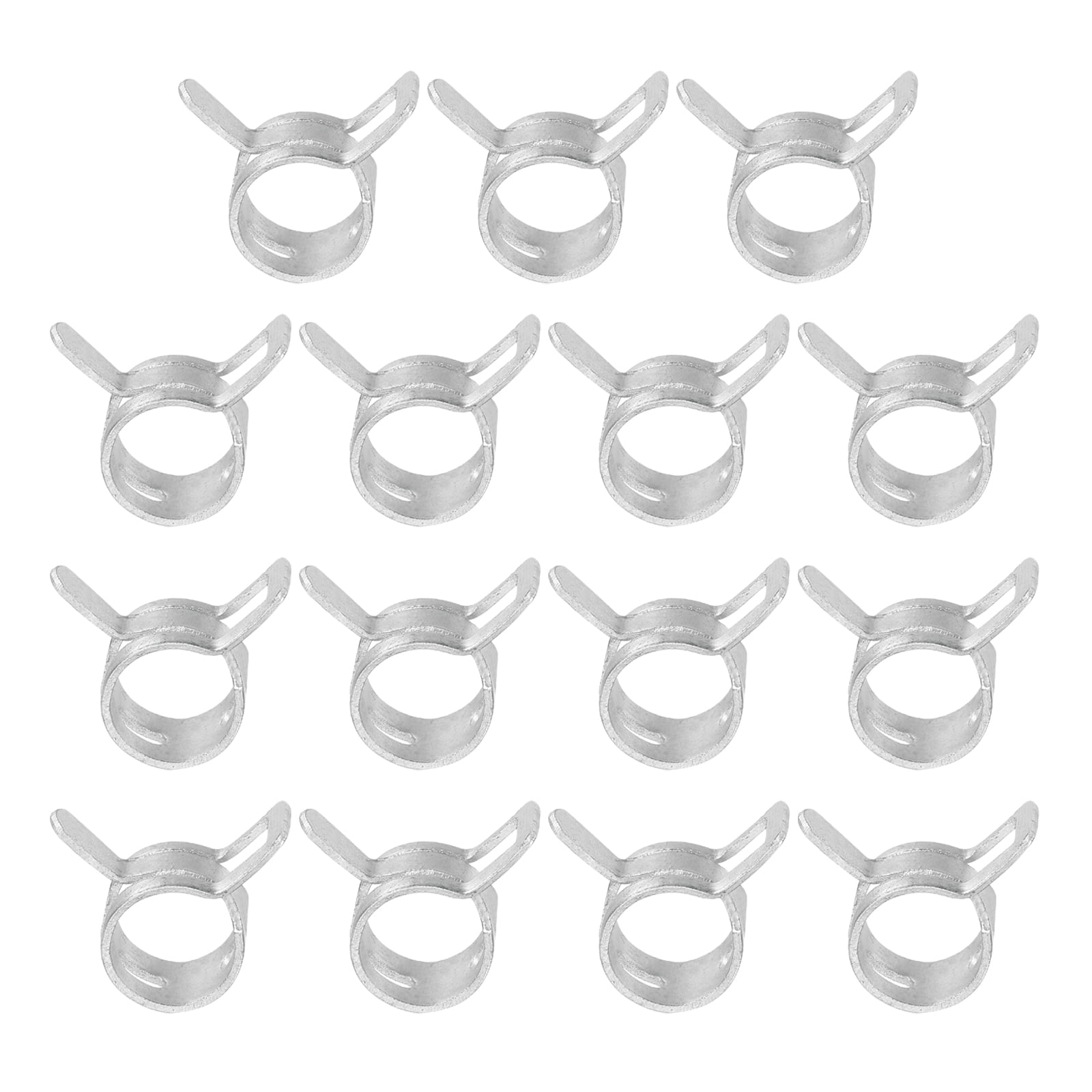 Uxcell Spring Band Hose Clamps for 10-11.2mm OD Hose, 15 Pack Silicone ...
