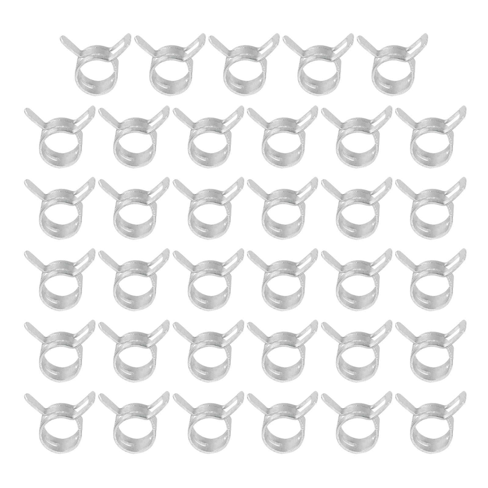 Uxcell Spring Band Hose Clamps for 10-11.2mm OD Hose, 35 Pack Silicone ...