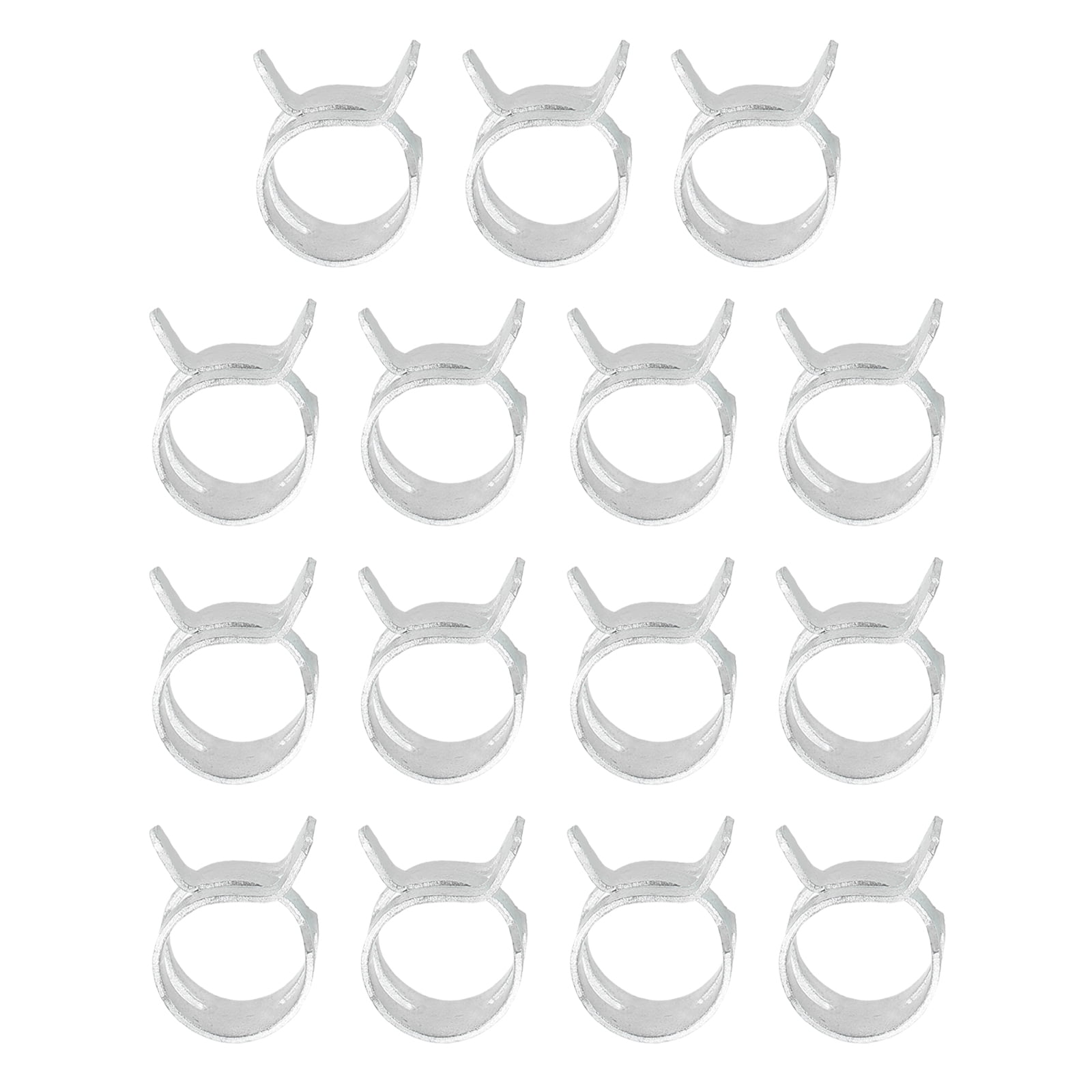 Uxcell Spring Band Hose Clamps for 13-14.6mm OD Hose, 15 Pack Silicone ...