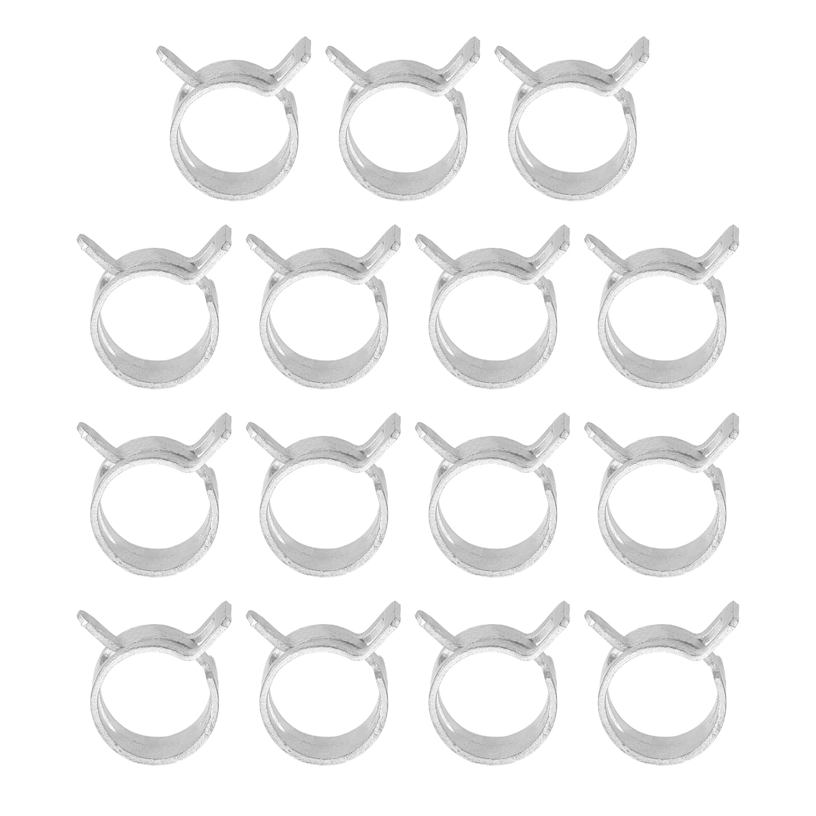 Uxcell Spring Band Hose Clamps for 14-15.8mm OD Hose, 15 Pack Silicone ...