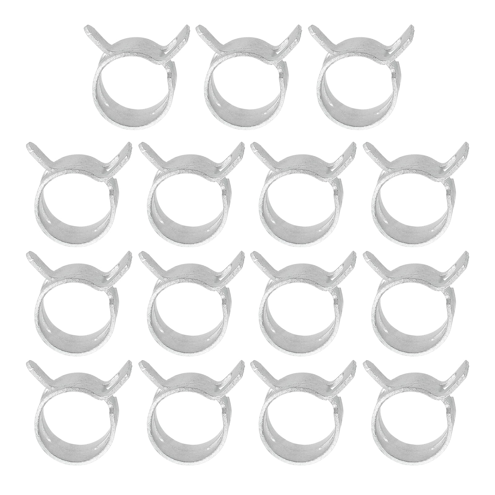 Uxcell Spring Band Hose Clamps for 15-17mm OD Hose, 15 Pack Silicone ...