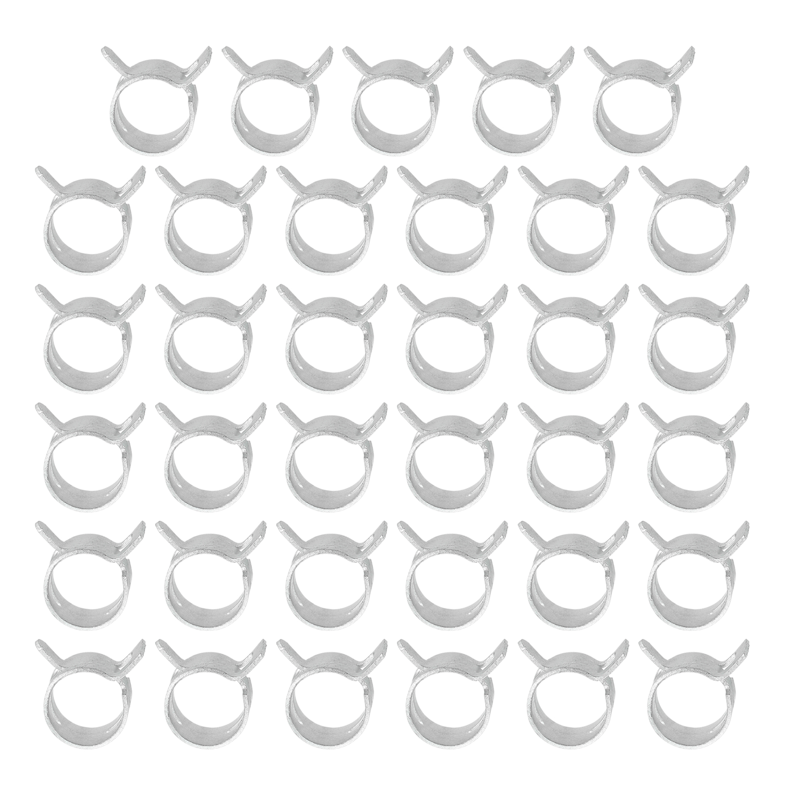 Uxcell Spring Band Hose Clamps for 15-17mm OD Hose, 35 Pack Silicone ...