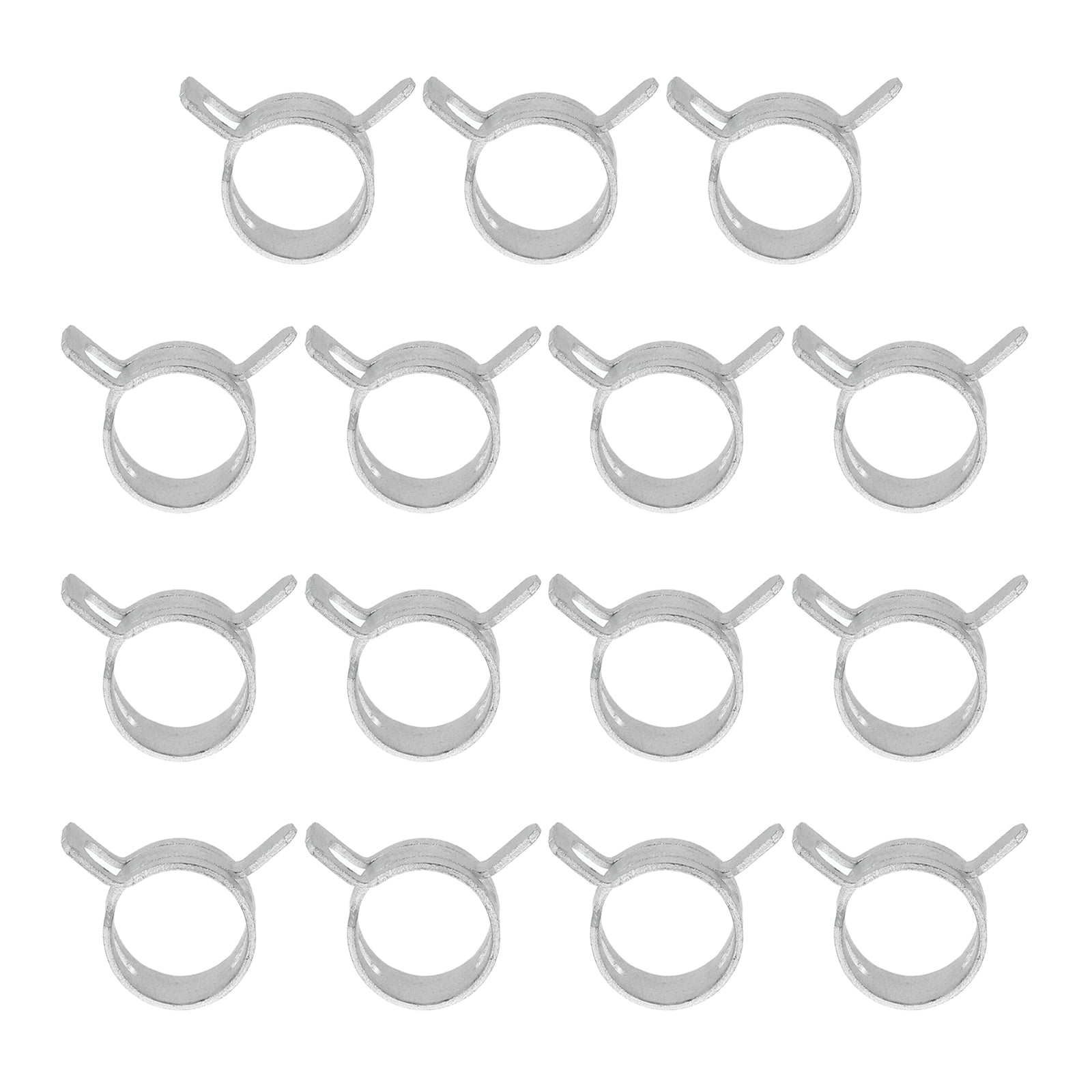 Uxcell Spring Band Hose Clamps for 16-18mm OD Hose, 15 Pack Silicone ...