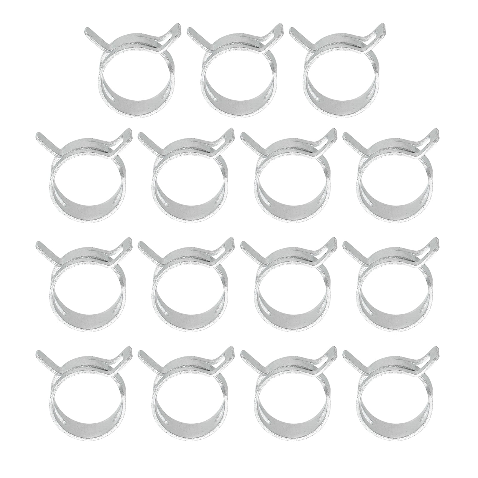 Uxcell Spring Band Hose Clamps for 18-20mm OD Hose, 15 Pack Silicone ...