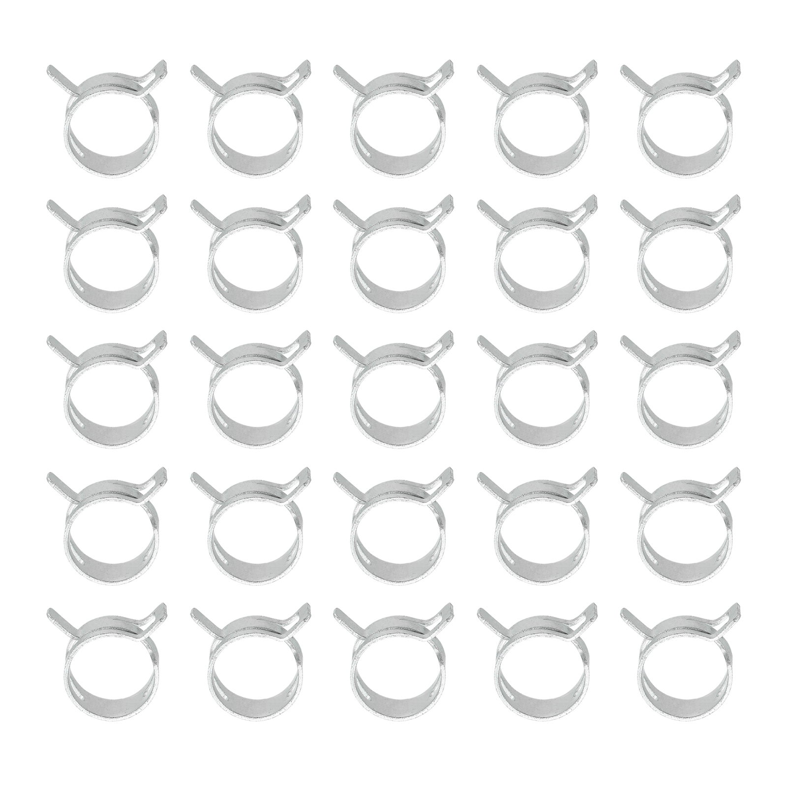 Uxcell Spring Band Hose Clamps for 18-20mm OD Hose, 25 Pack Silicone ...