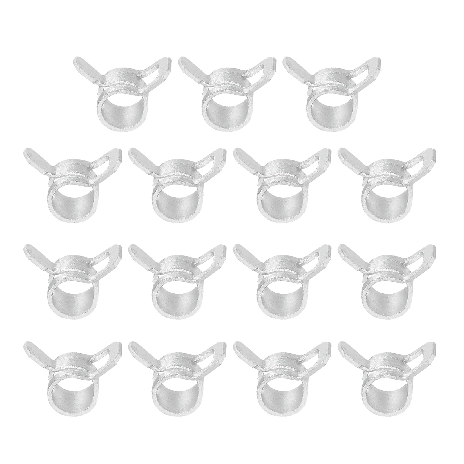 Uxcell Spring Band Hose Clamps for 6-6.8mm OD Hose, 15 Pack Silicone ...