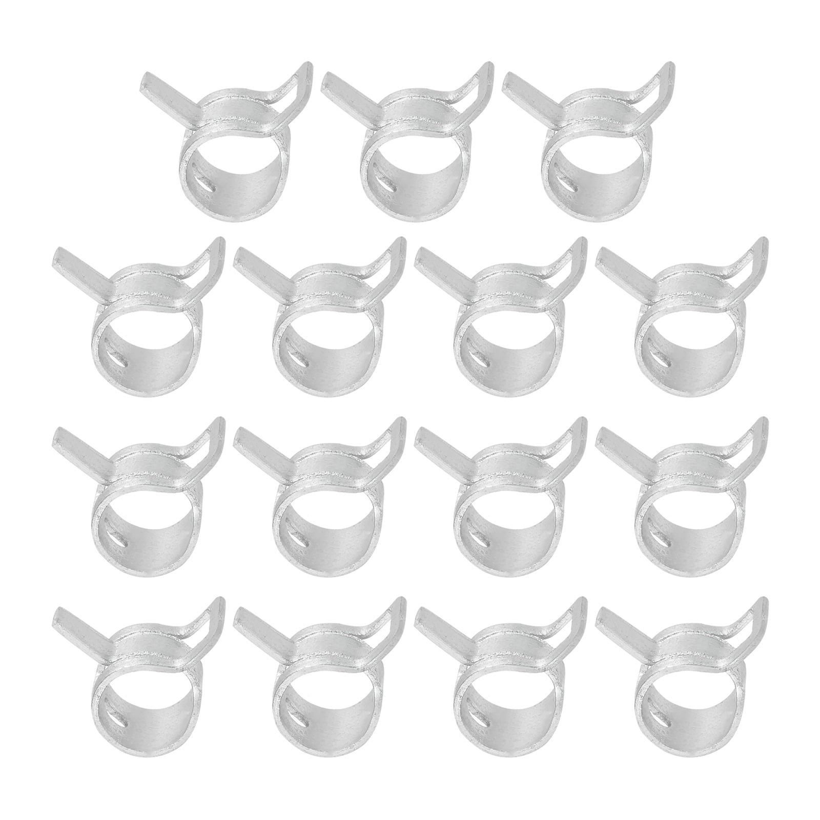 Uxcell Spring Band Hose Clamps for 8-9.2mm OD Hose, 15 Pack Silicone ...