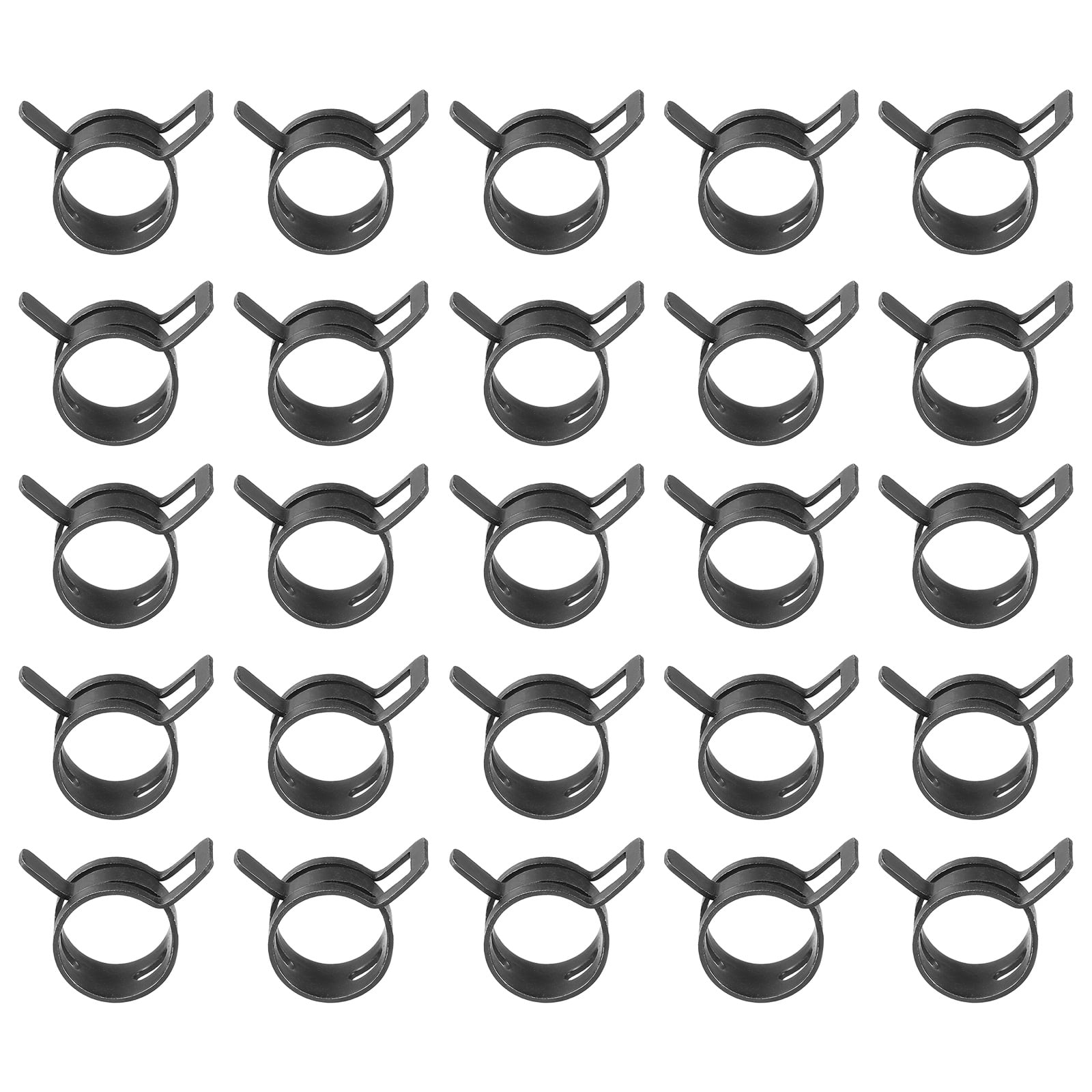 Uxcell Spring Band Hose Pipe Clamps for 14-15.8mm OD Hose, 25 Pack ...