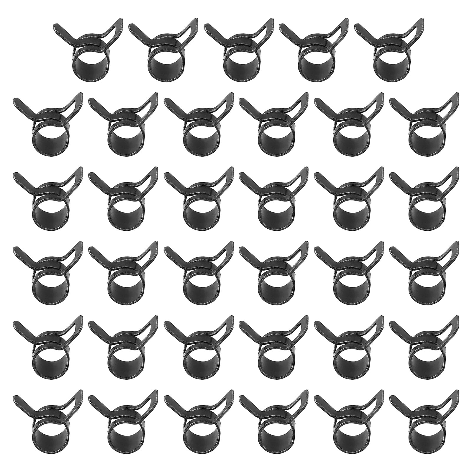 Uxcell Spring Band Hose Pipe Clamps for 5-6mm OD Hose, 35 Pack Silicone ...