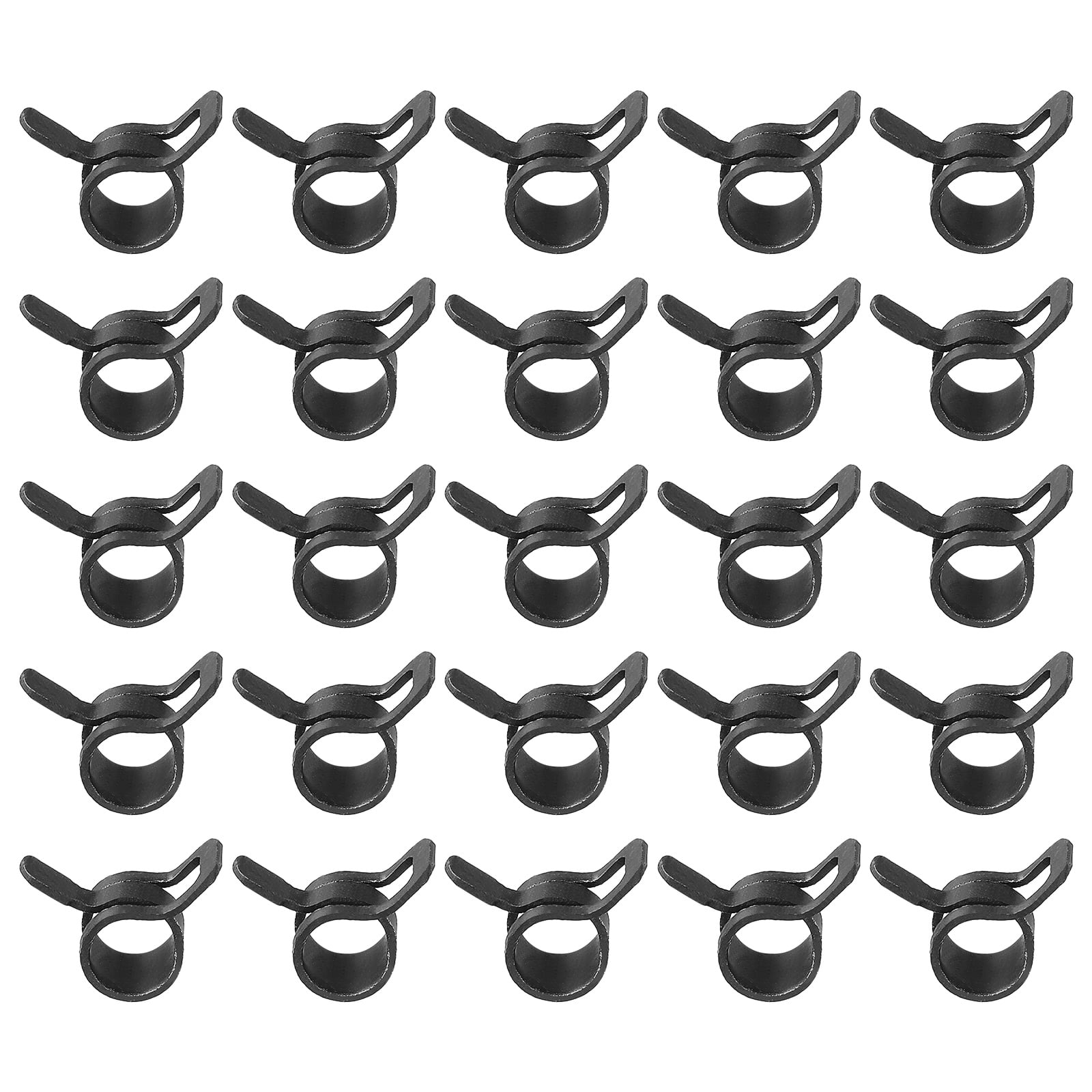 Uxcell Spring Band Hose Pipe Clamps for 6-6.8mm OD Hose, 25 Pack ...