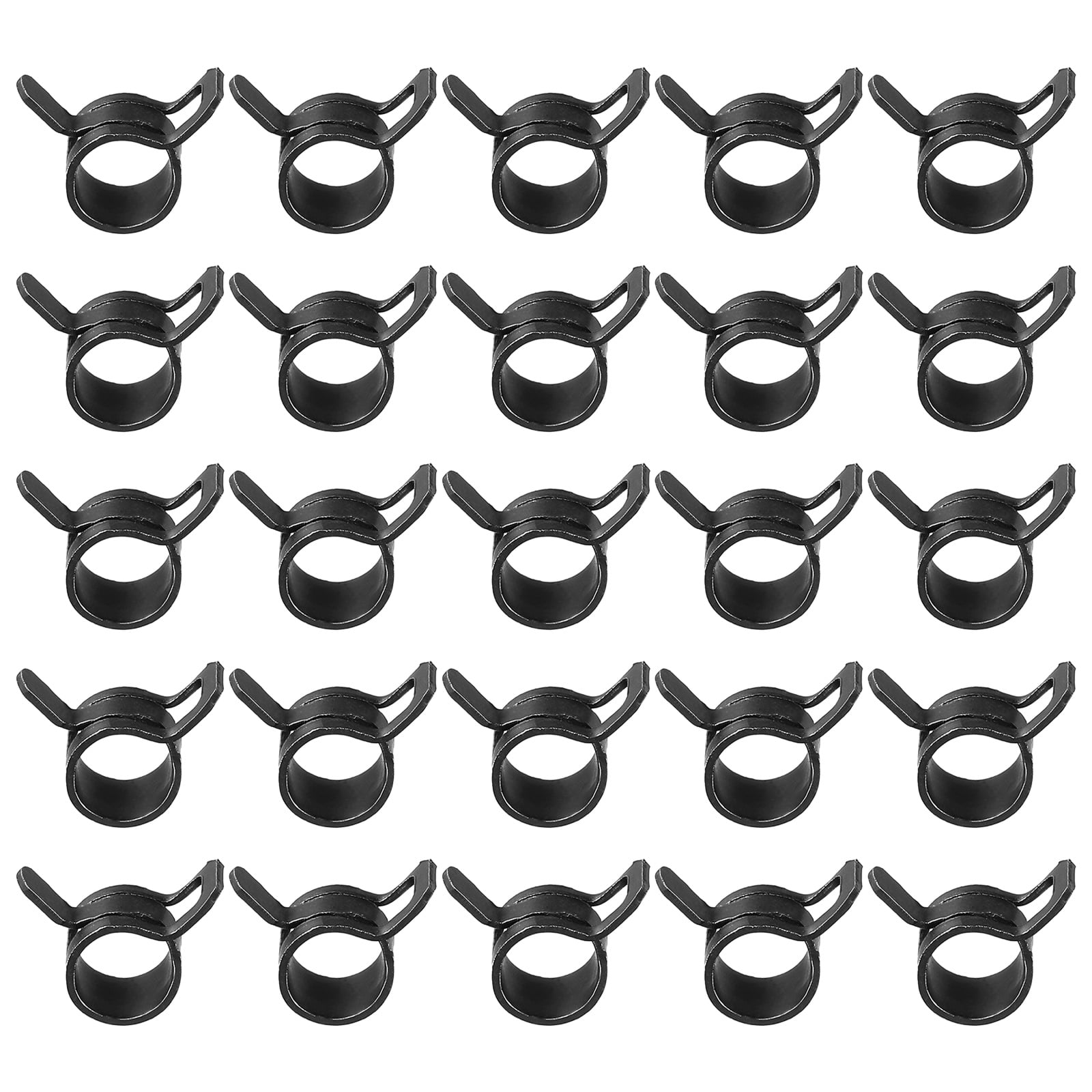 Uxcell Spring Band Hose Pipe Clamps for 7-8.2mm OD Hose, 25 Pack ...