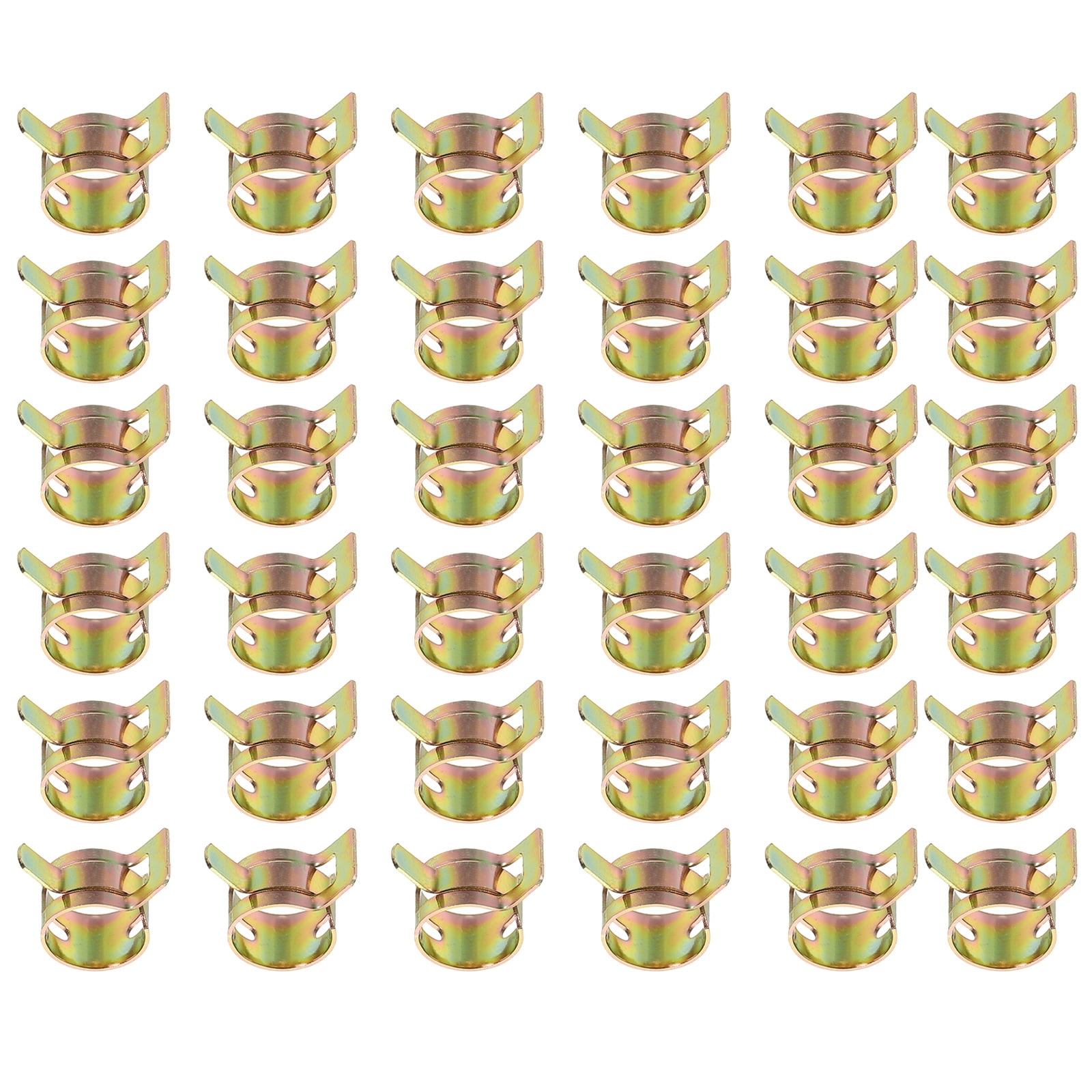 Spring Band Hose Pipe Clamps for 11-12.9 mm OD Hose, 50 Pack Tension ...