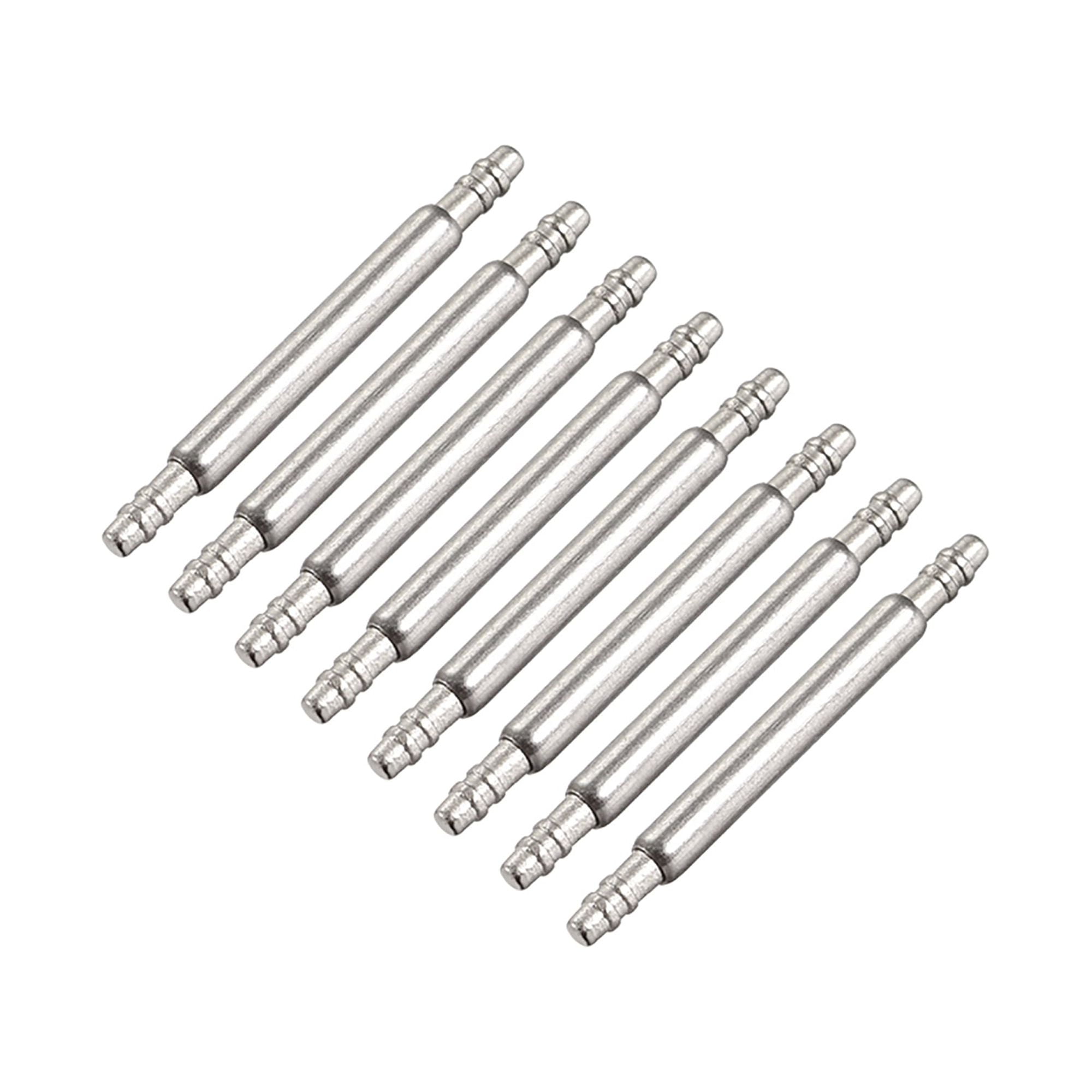 Uxcell Spring Bar Pins 13mm x 1.5mm Double Fringe Stainless Steel Watch ...