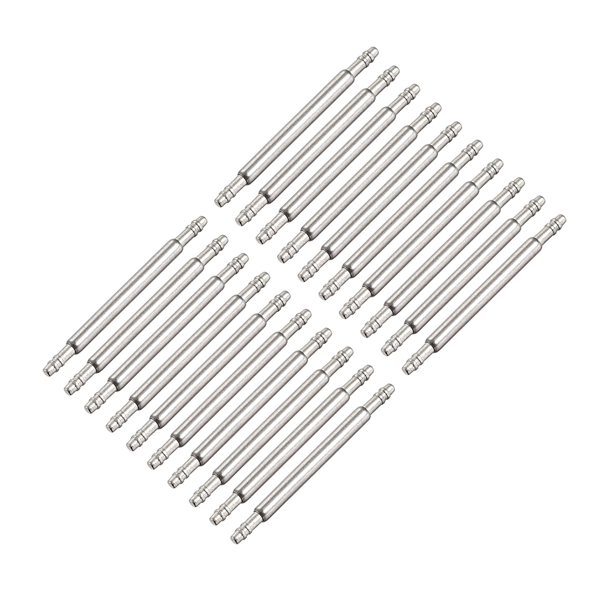 Uxcell Spring Bar Pins Double Fringe Stainless Steel Watch Band Pins ...