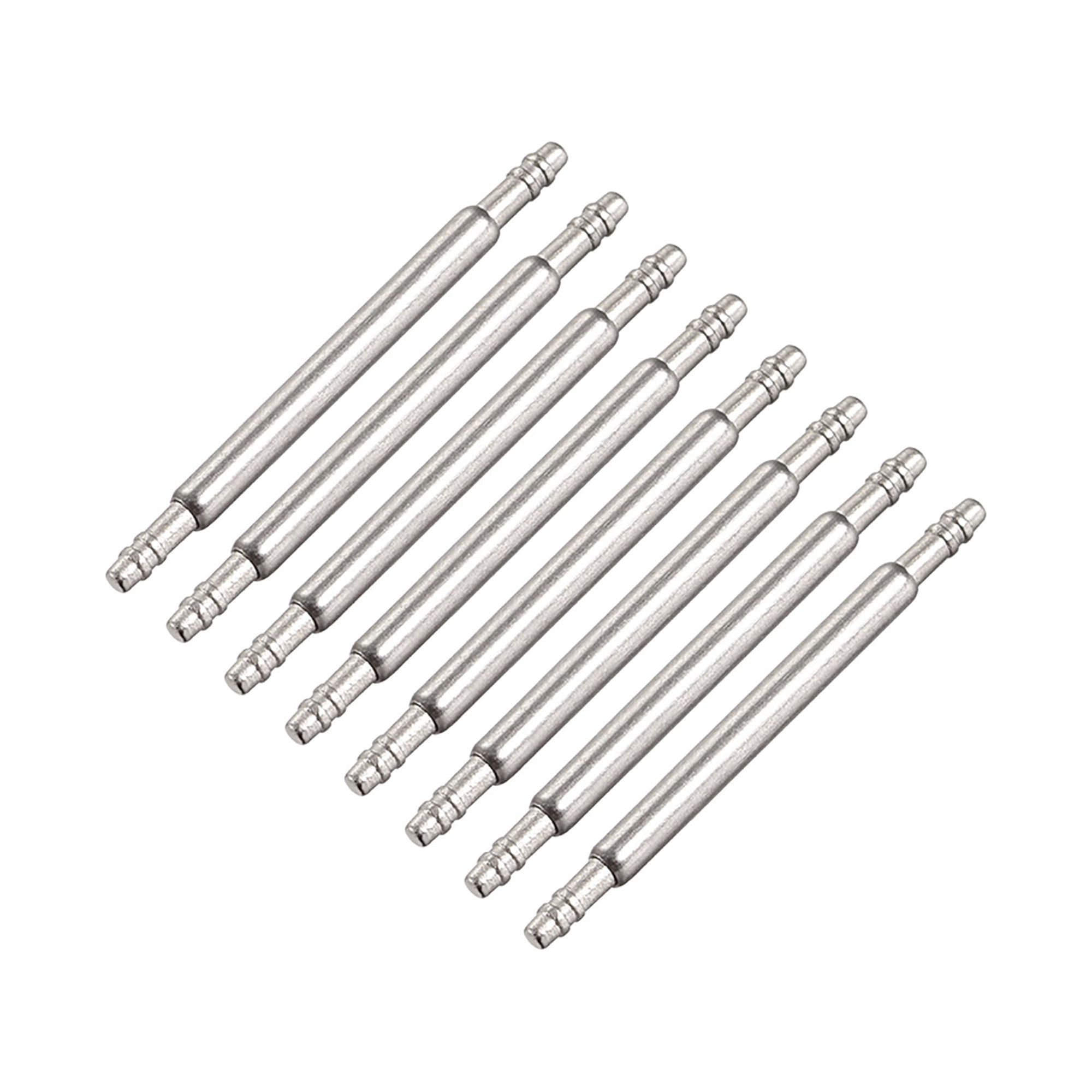 Uxcell Spring Bar Pins 17mm x 1.5mm Double Fringe Stainless Steel Watch ...