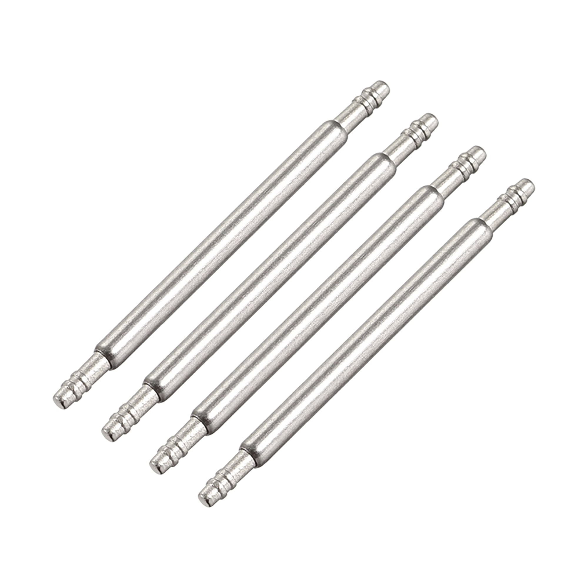 Uxcell Spring Bar Pins 20mm x 1.5mm Double Fringe 316 Stainless Steel ...