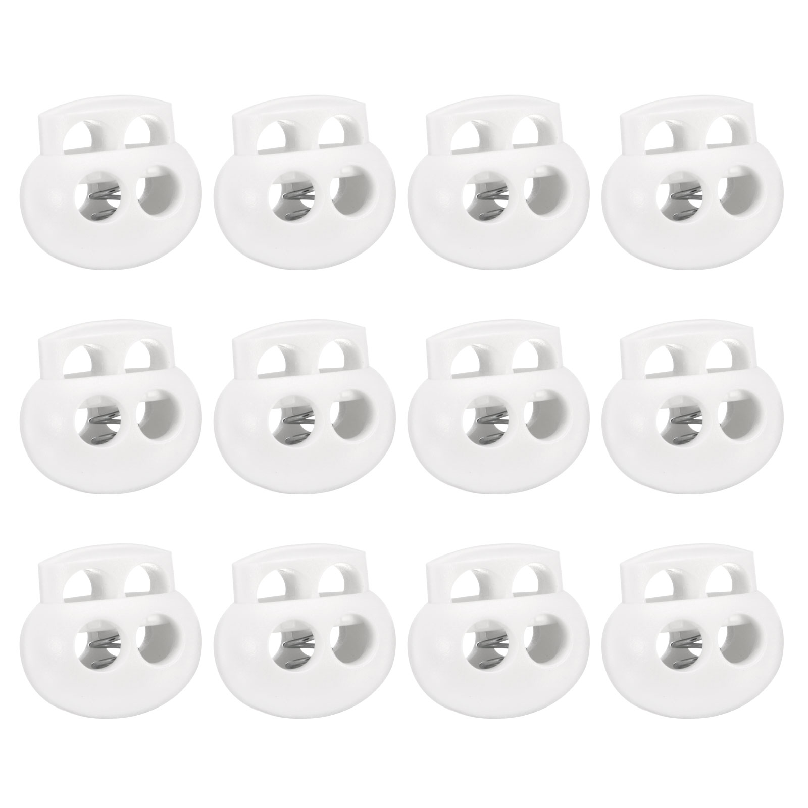 Uxcell Spring Cord Lock Toggle Stopper, Double Hole for Drawstring ...