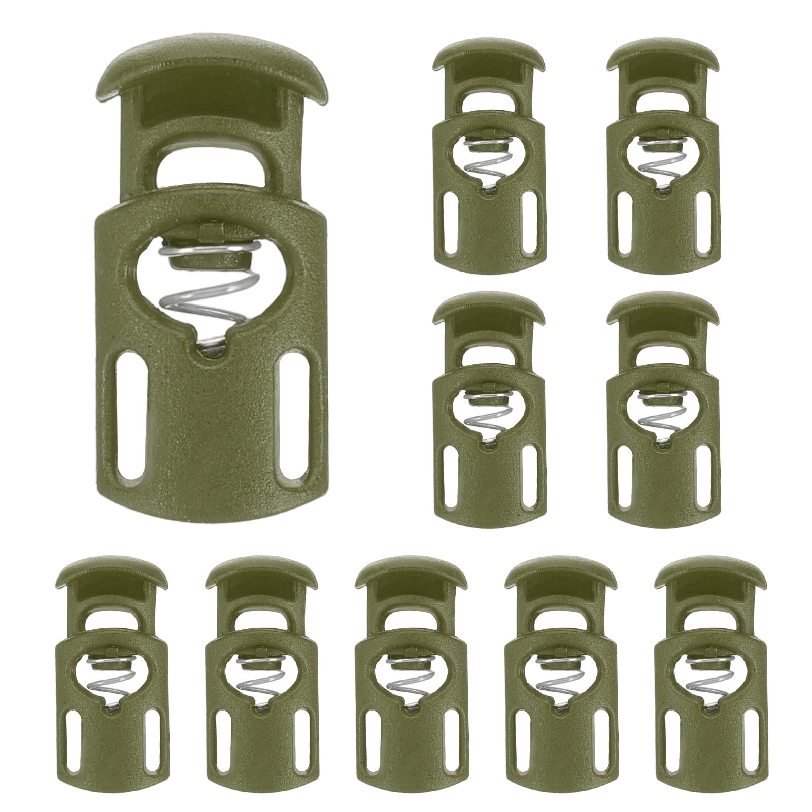 Uxcell Spring Cord Locks Plastic Single Hole Toggle Stopper for ...