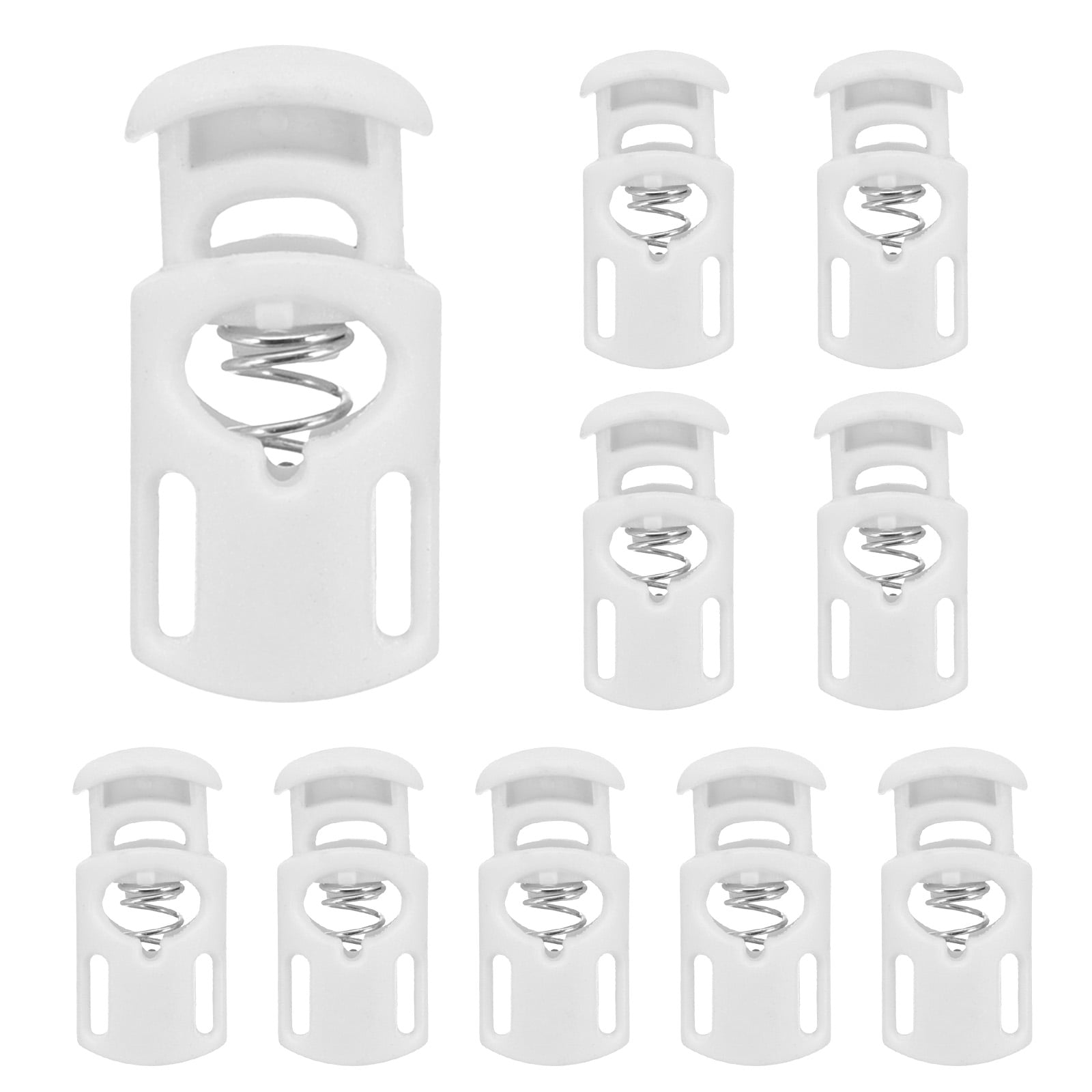 Uxcell Spring Cord Locks Plastic Single Hole Toggle Stopper for ...