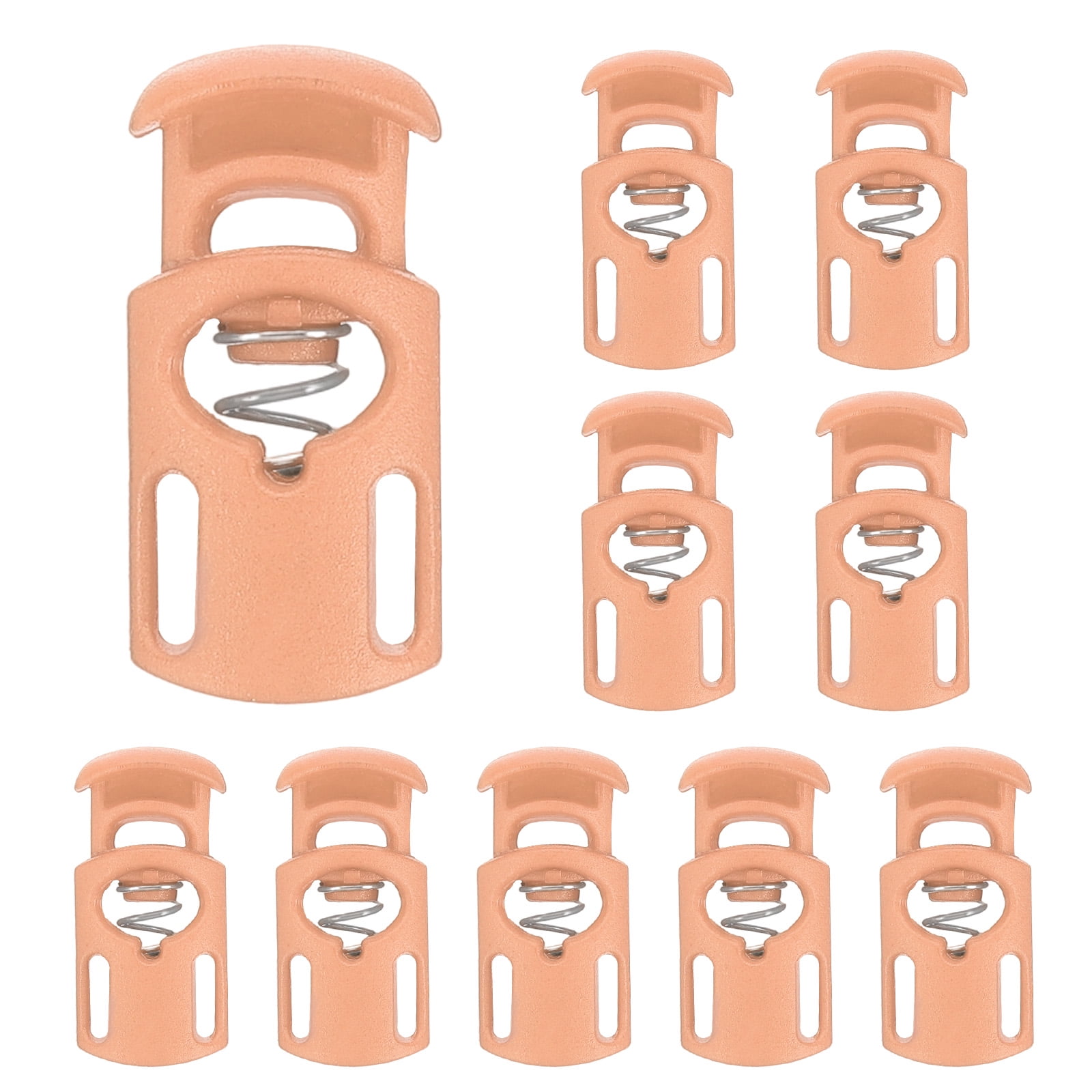 Uxcell Spring Cord Locks Plastic Single Hole Toggle Stopper for ...
